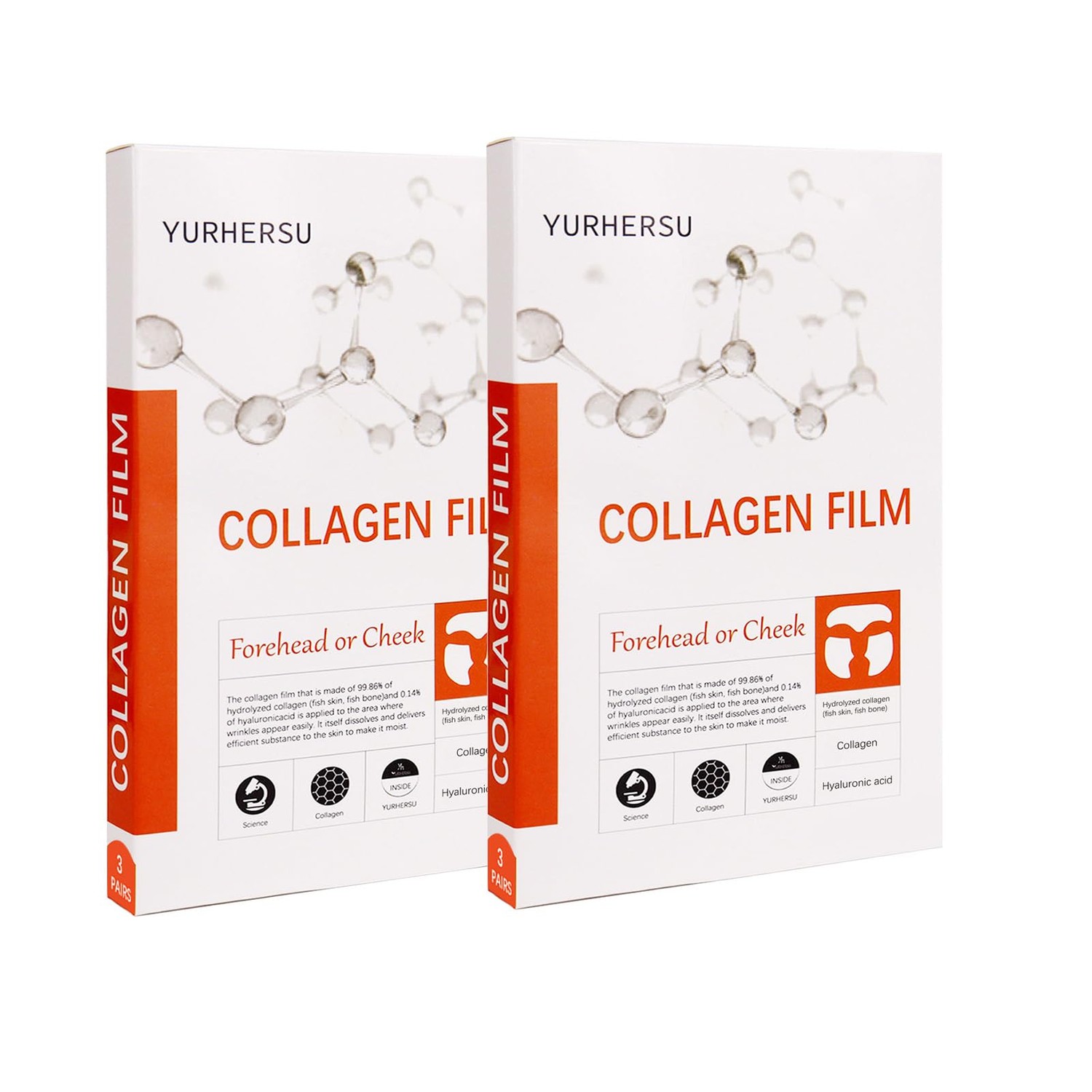 Pack of 6 Collagen Film Mask, Soluble Collagen Film Firming Face ...