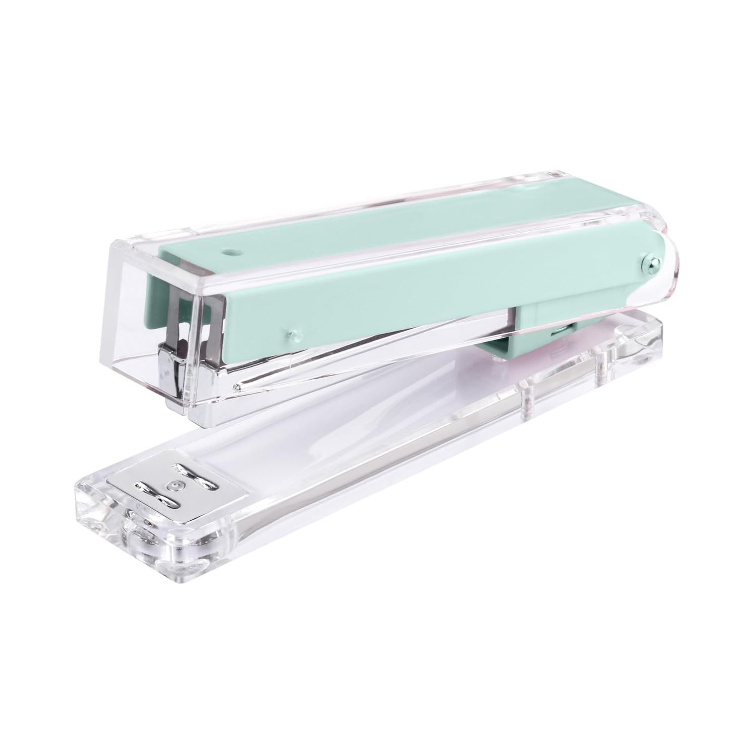 MSDADA Stapler, Desktop Stapler, Office Stapler, Transparent Acrylic ...