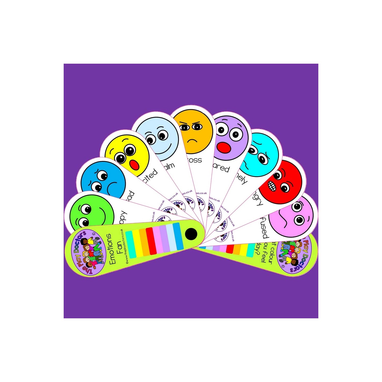 Emotions Face Feelings Fan Flash Cards - ASD / Autism / SEN / Special ...