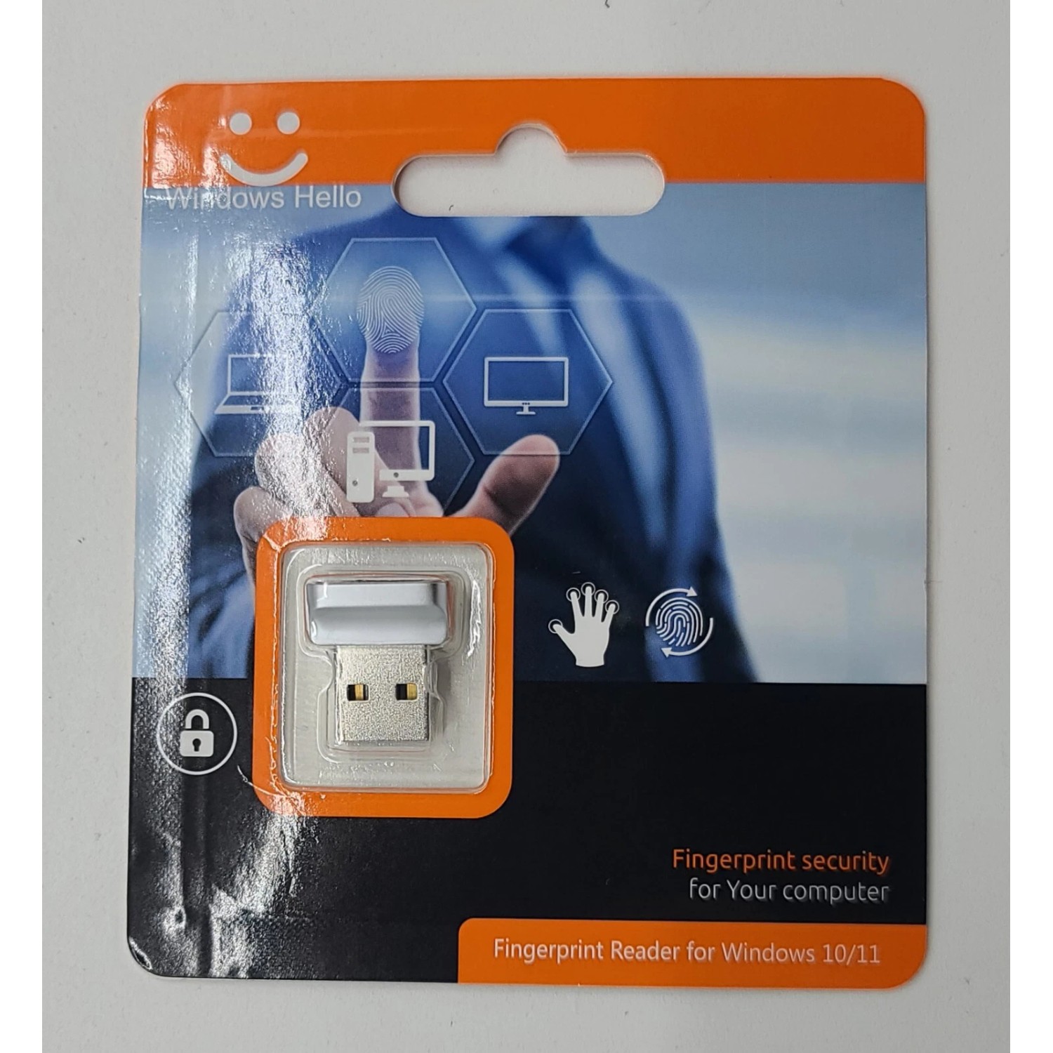 Windows Hello USB Fingerprint Reader Security Biometric Finger Lock ...