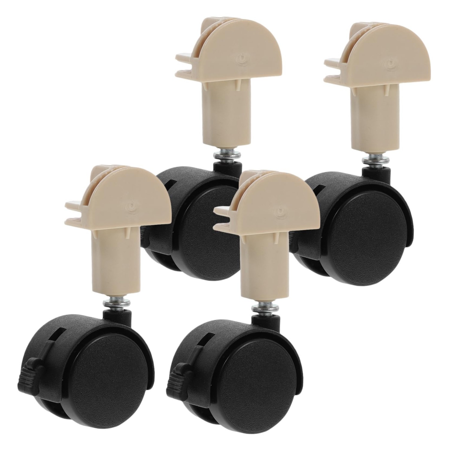 SUPVOX Flexible Pet Crate Casters 4pcs Cat Cage Rollers for Easy ...