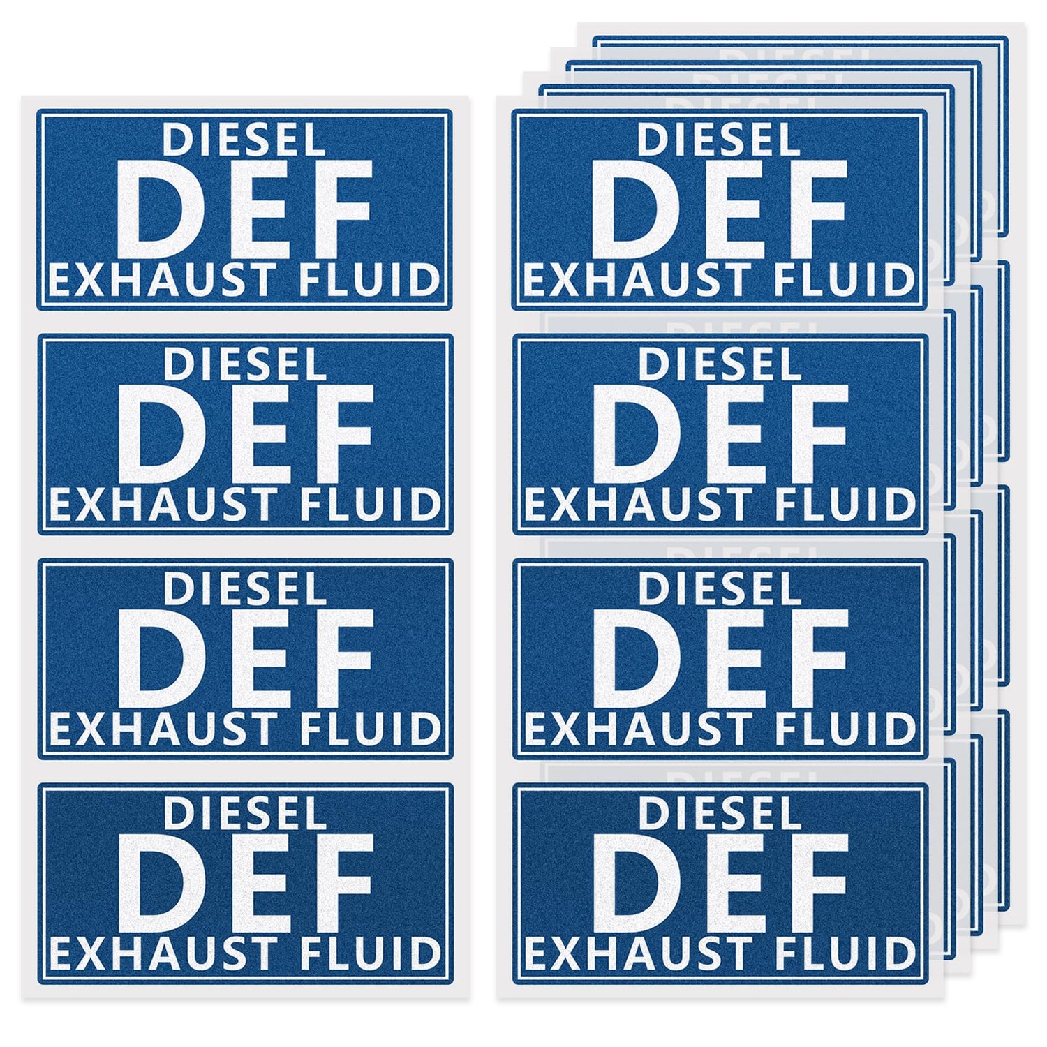 20 Labels 2" X 1"Diesel Exhaust Fluid Sticker,Weatherproof Adhesive ...