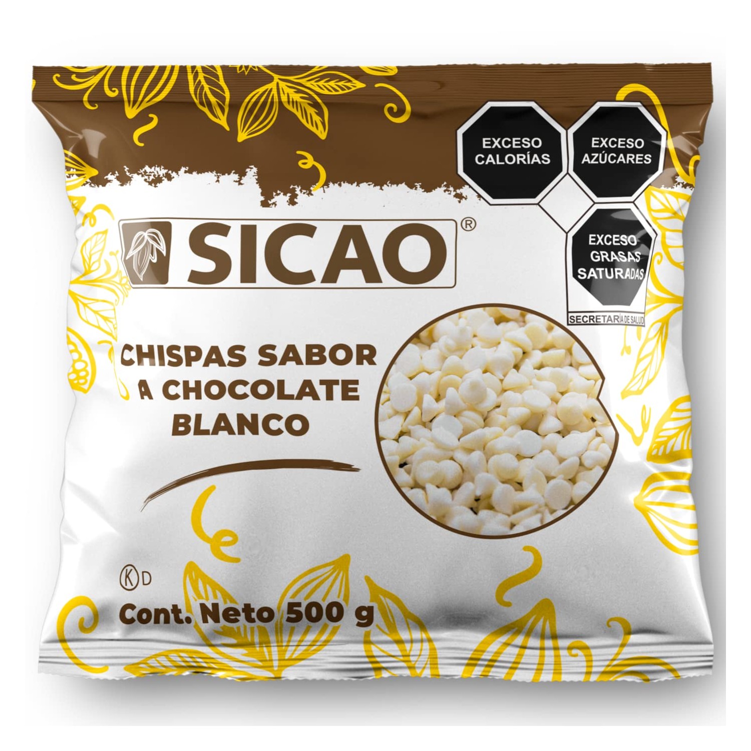 SICAO - Chispas Sabor a Chocolate Blanco Para repostería - Ideales para ...