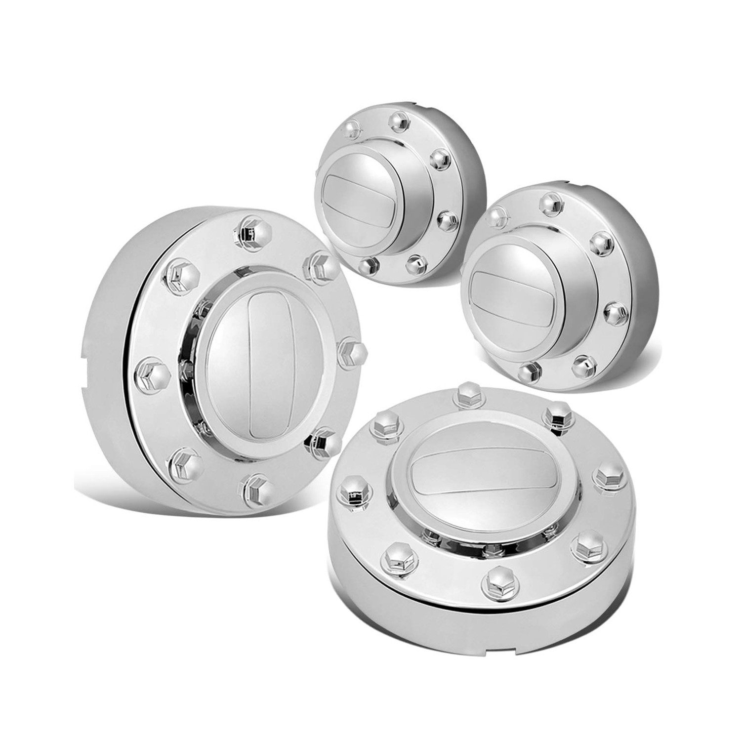 Auto Dynasty 4Pcs Full Set Alcoa Wheel Rim Center Hub Cap Compatible ...