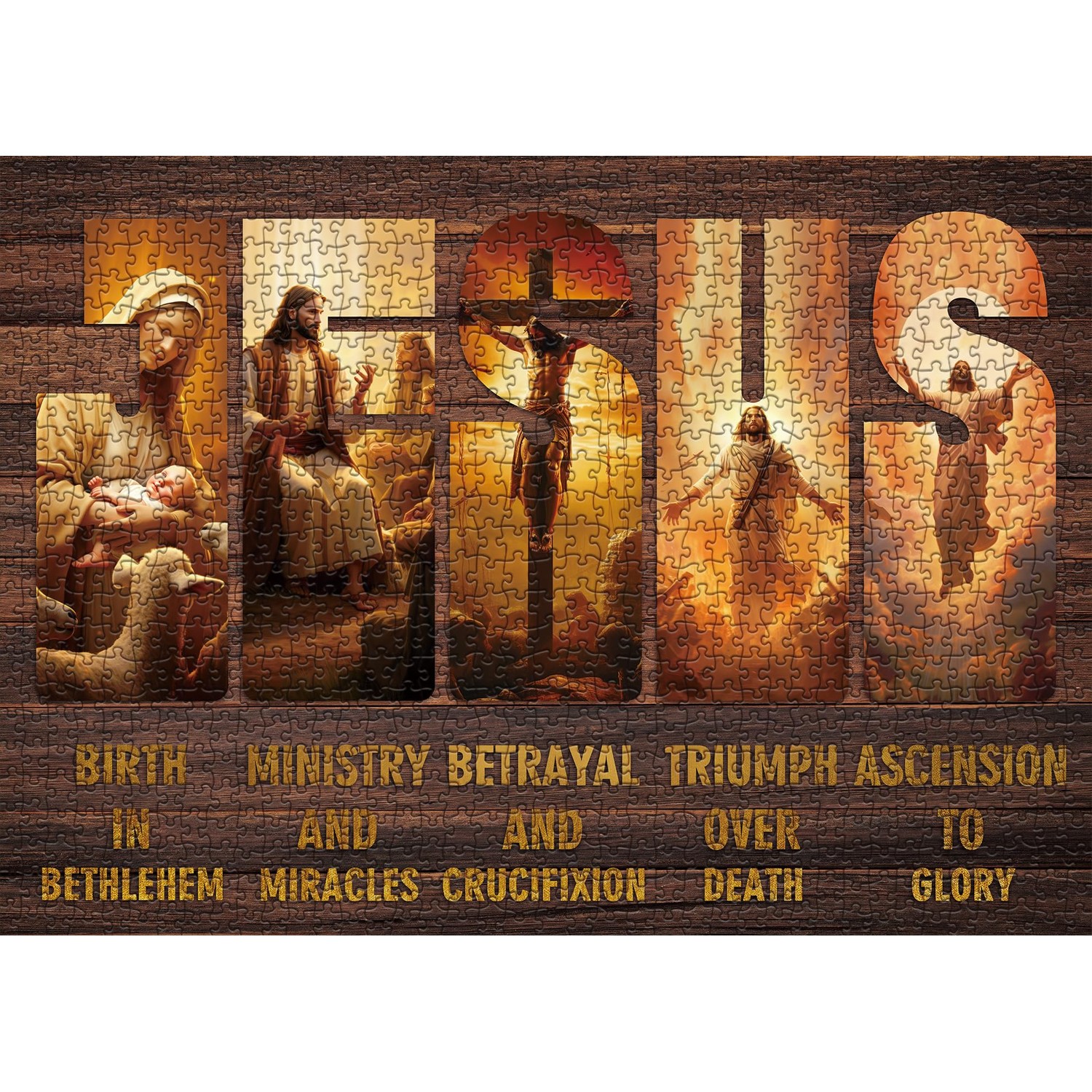 Christian Puzzles for Adults 1000 Pieces, Jesus Christ Puzzle Jigsaw ...