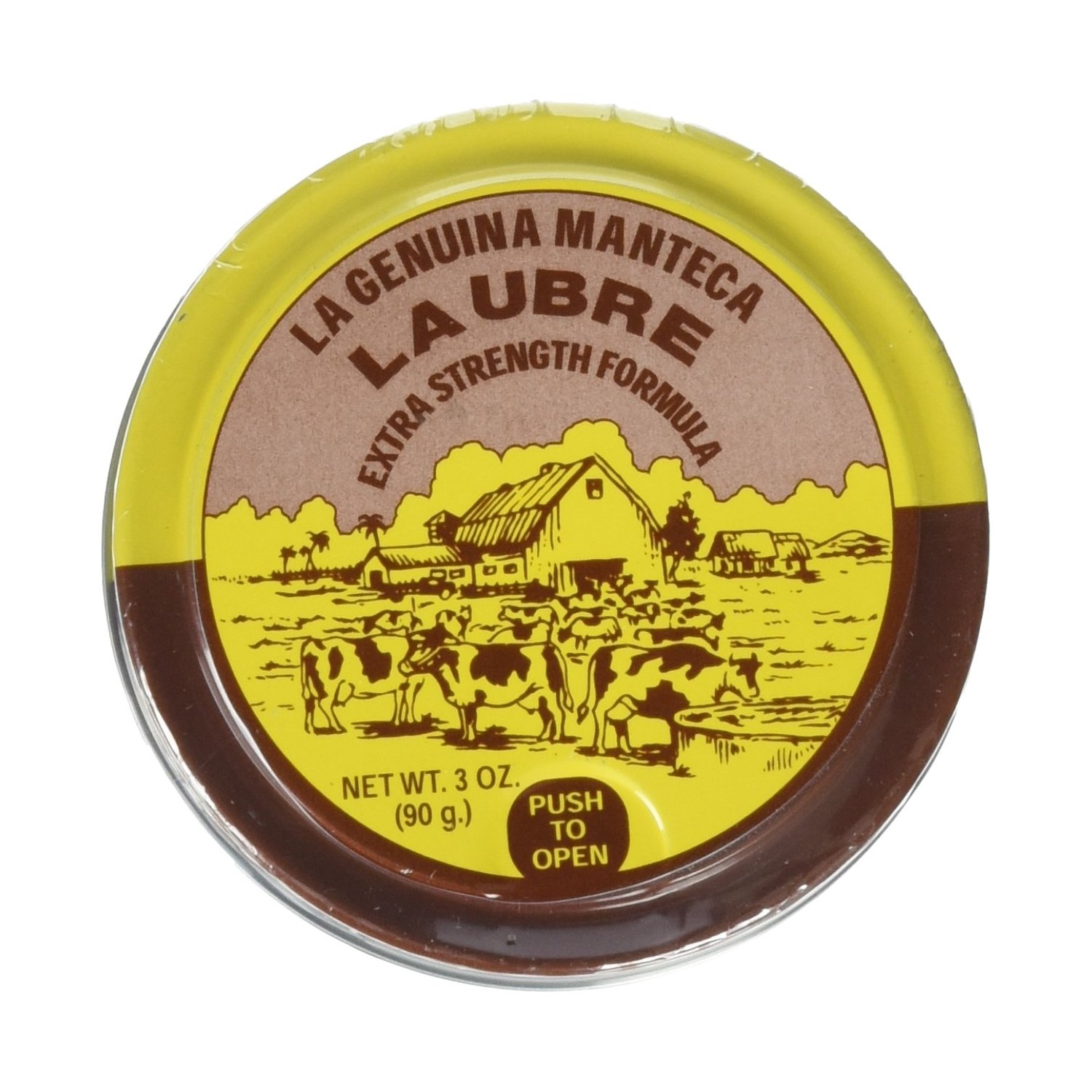 La Genuina Manteca Ubre Tin/Lata 3 Oz. (90g.) 2-PACK Extra Strength ...
