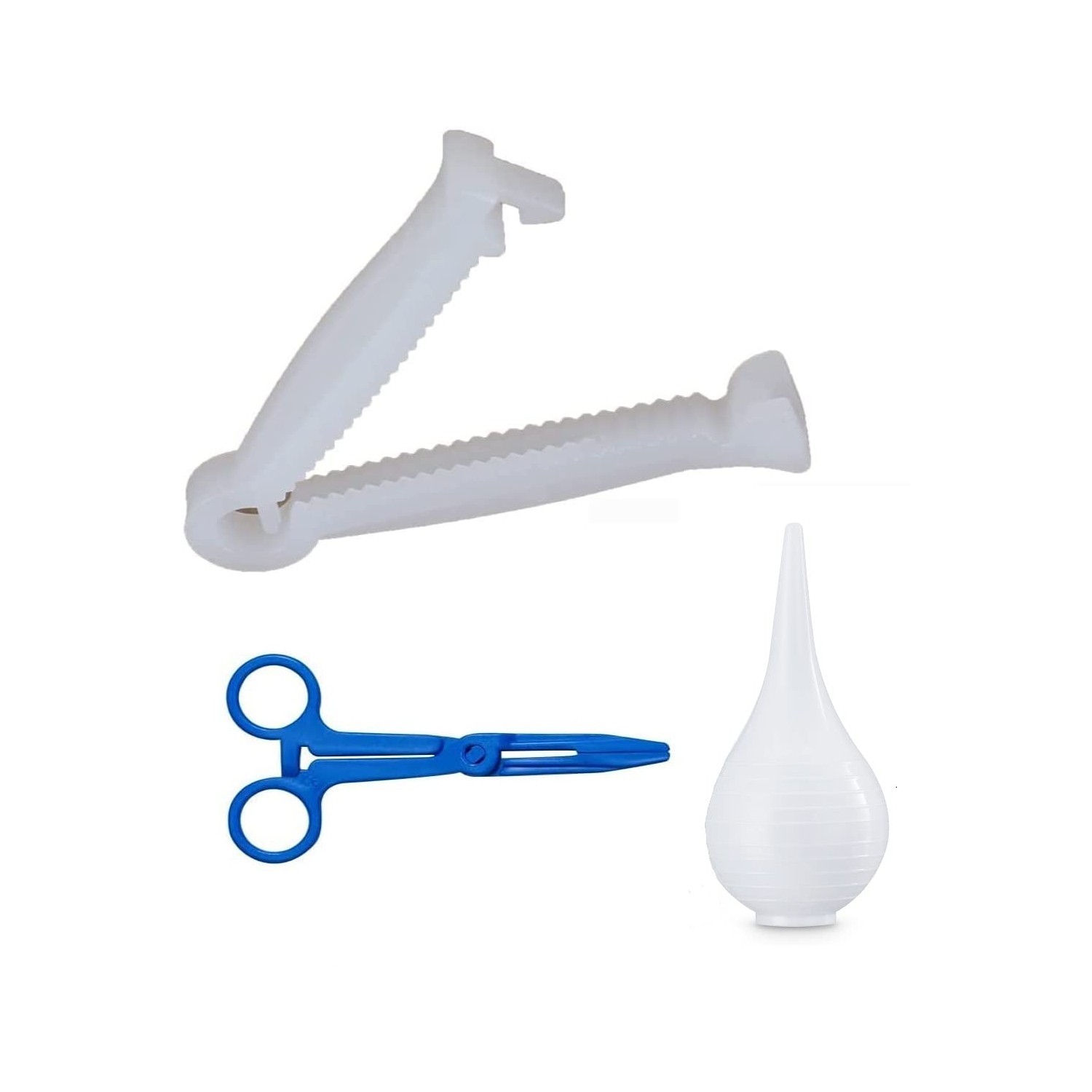 XUKE Sterile 40 Blue Umbilical Cord Clamps for Veterinary, Home Birth ...