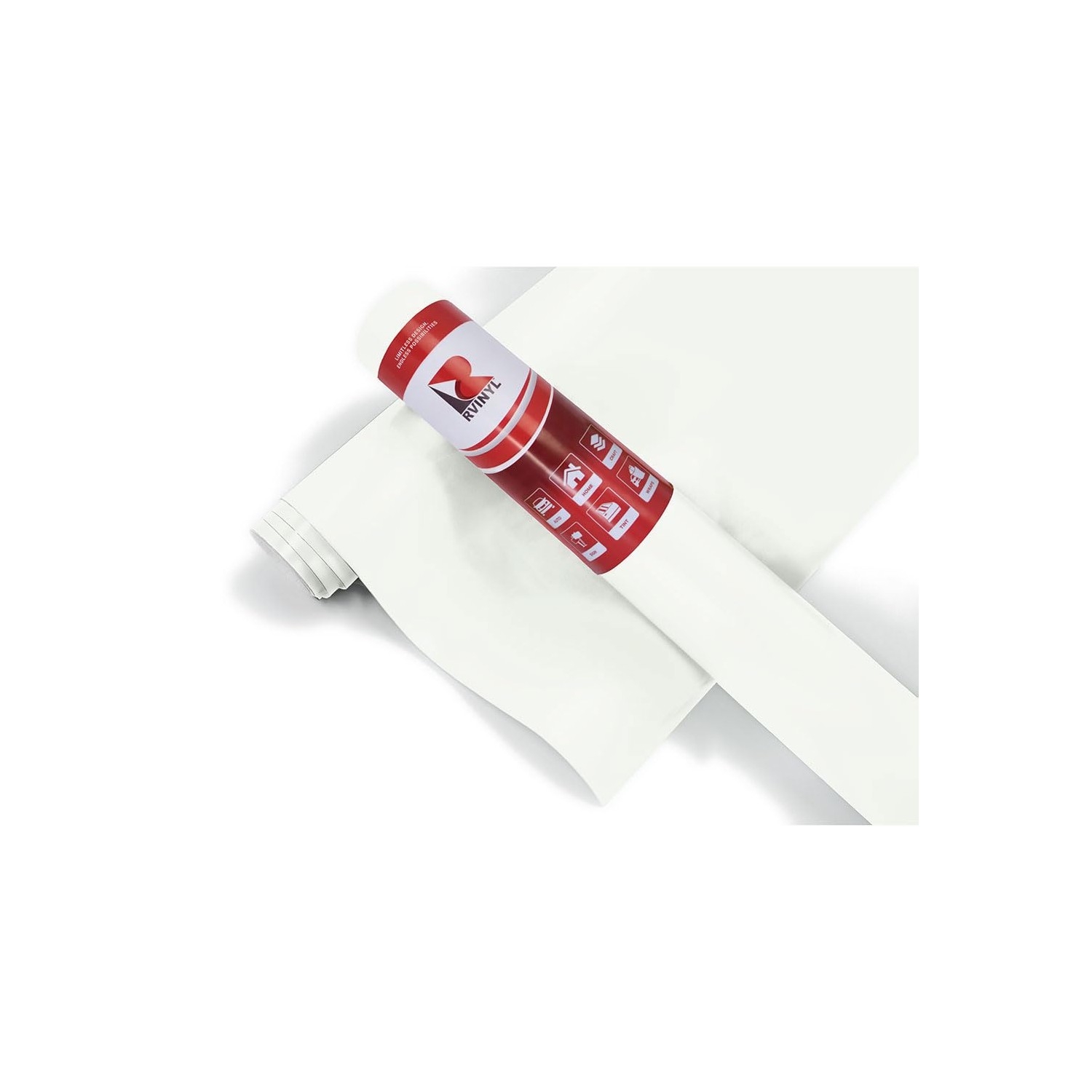 Rvinyl 3M 2080 Series M10 Matte White Dual Cast Lustrous Vinyl Car ...