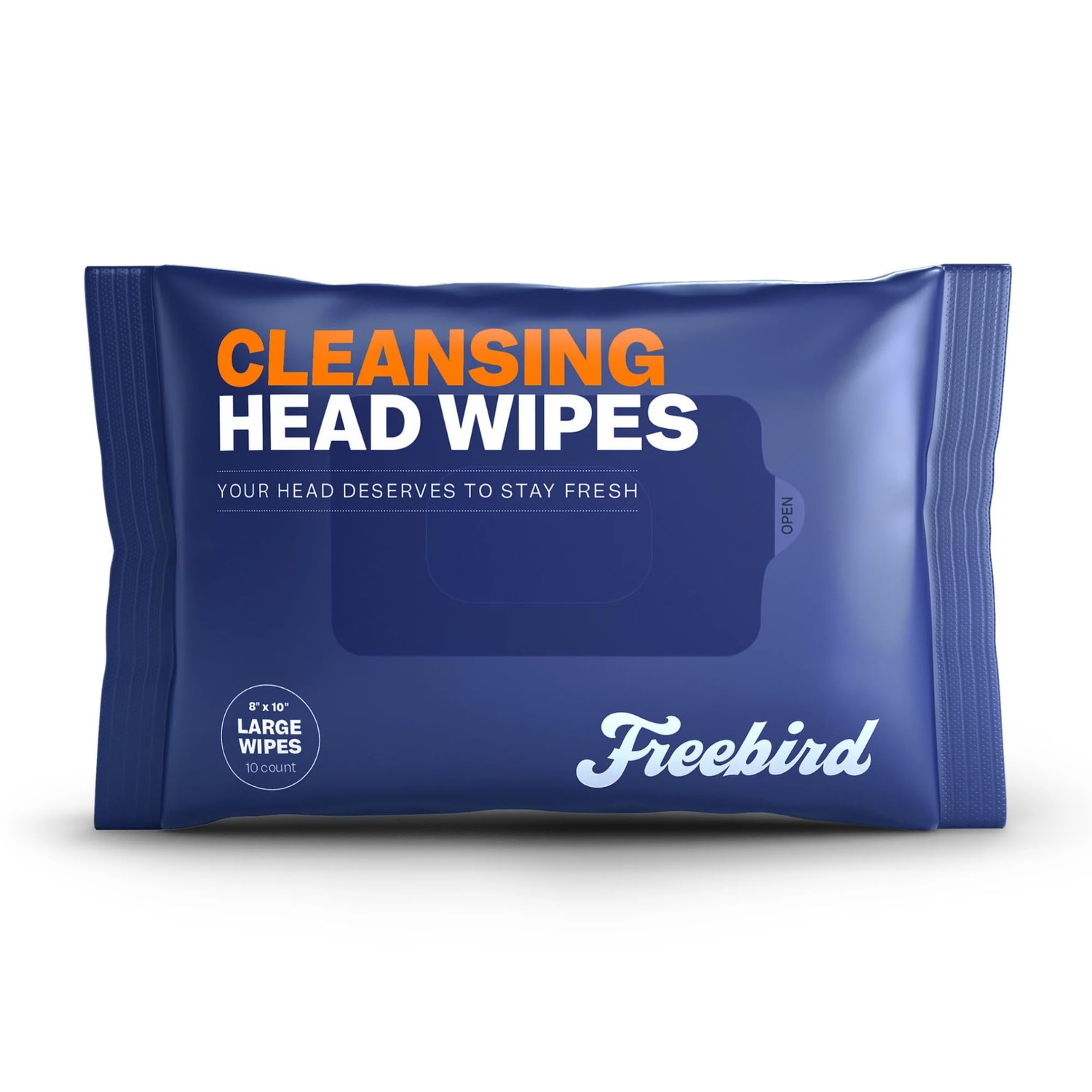 Freebird Head & Body Towelette Wipes for Men - 10ct Large, Rinse-Free ...