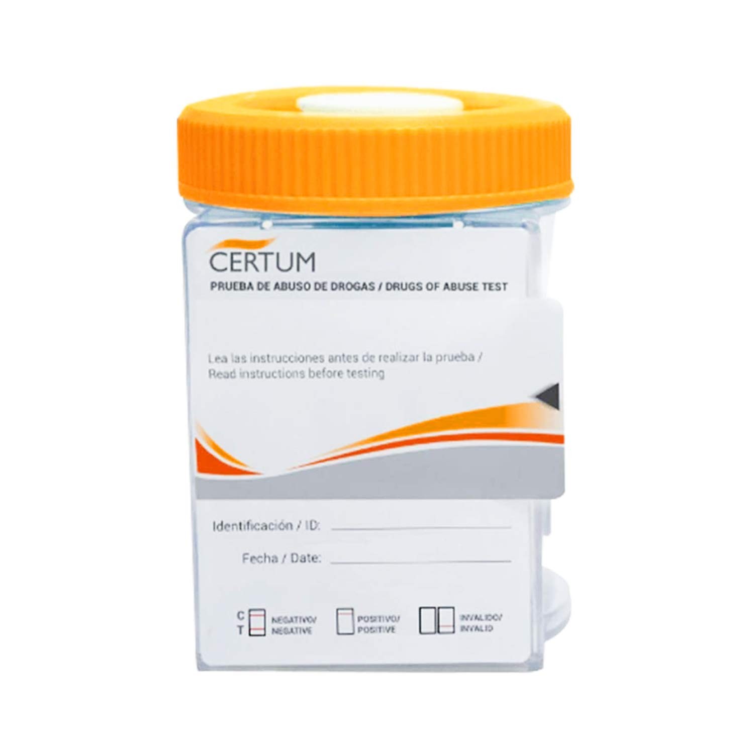 Certum - Prueba rápida para detección de abuso de sustancias, Vaso Hermético y Tiras Reactivas ...
