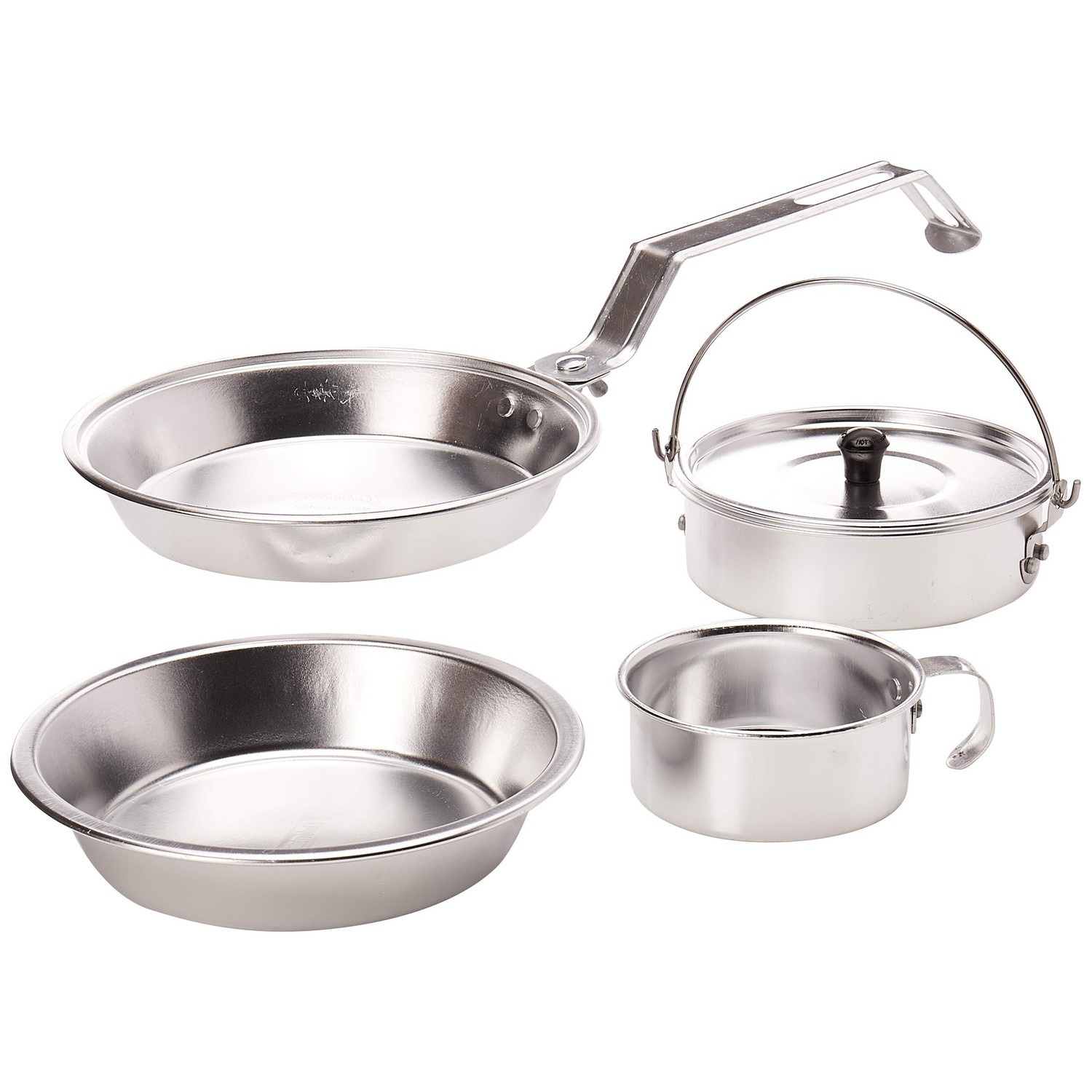 Coleman Camping Cookware | 5-Piece Aluminum Nesting Mess Kit - ibspot.com