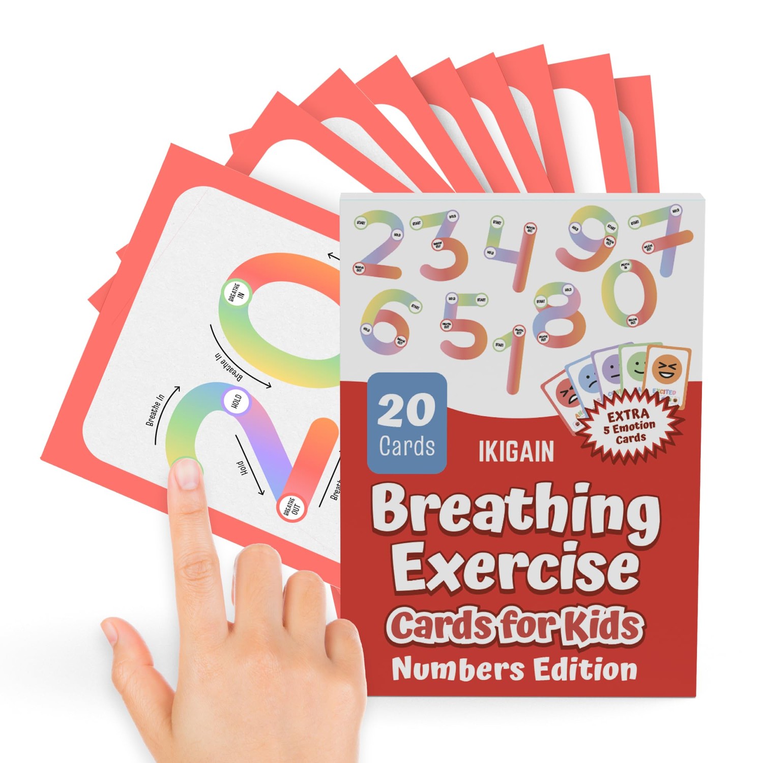 Breathing Exercise Cards for Kids – Numbers Edition | Mindfulness Tools ...