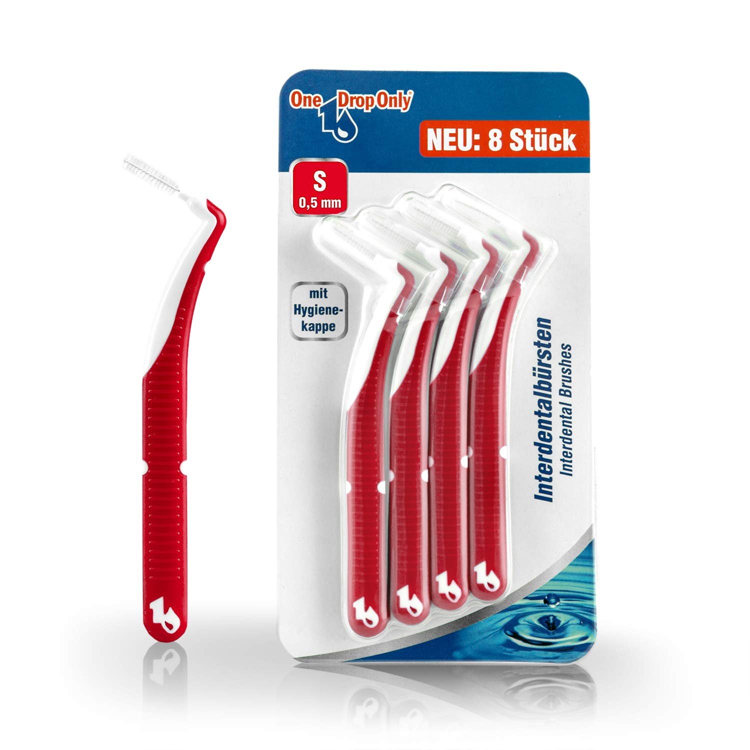 One Drop Only® - Pack of 8 Interdental Brushes 0.5 mm (Size S ...