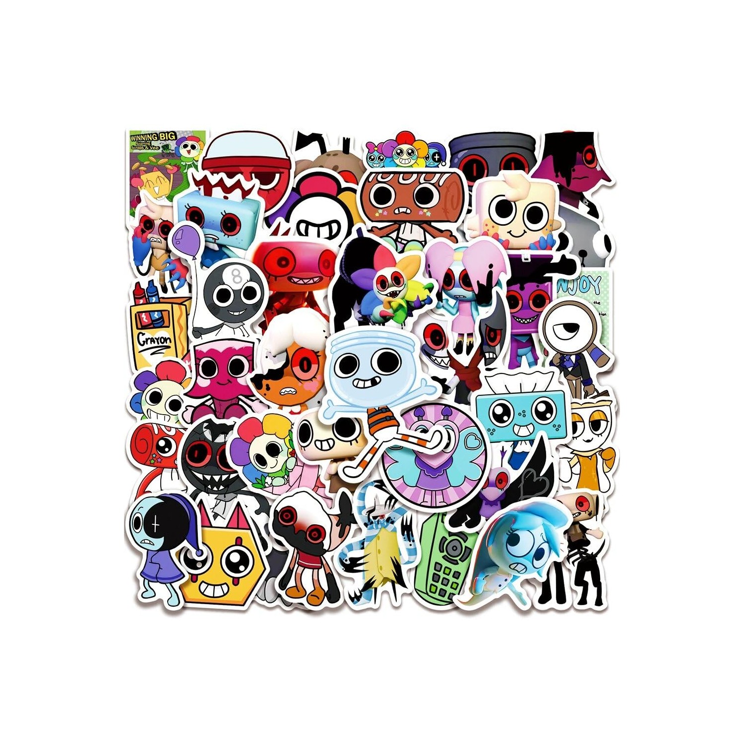 50Pcs Dandy's World Stickers, Cute Cartoon Dandy's Stickers Packs for ...