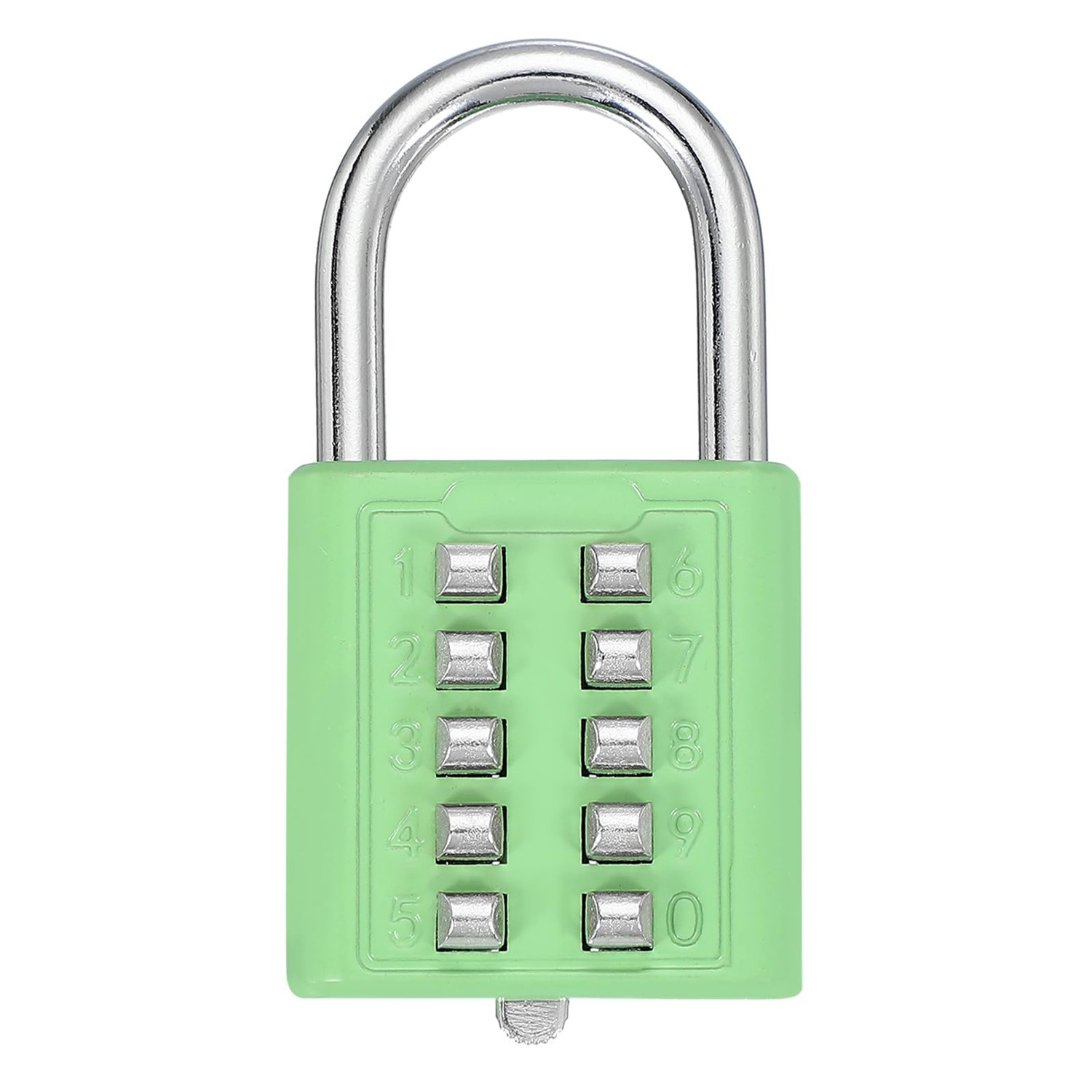 sourcing map Combination Padlock, 10-Digit Push Button Padlock 5 ...