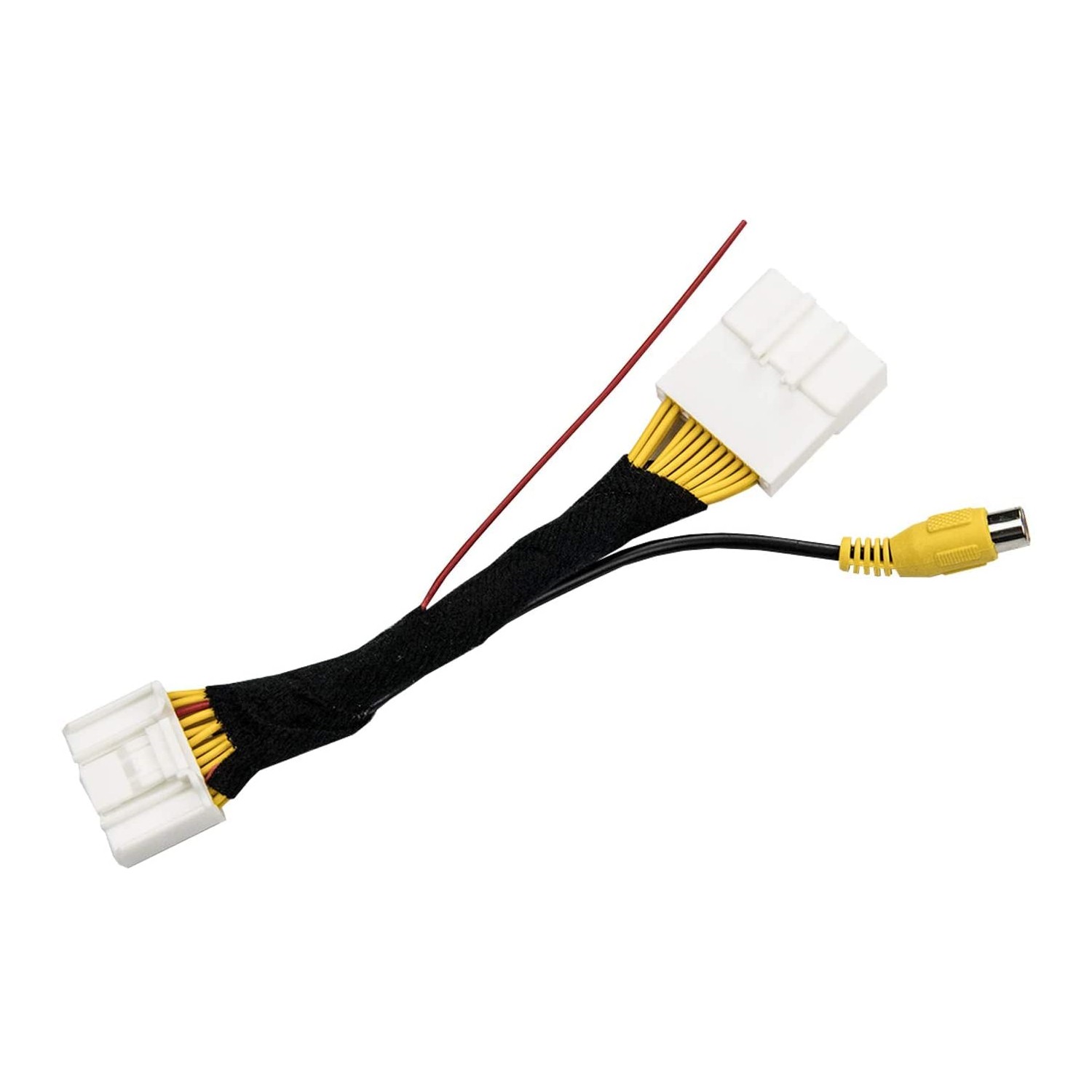 KNRAGHO In Dah Radio Wiring Harness Rear View Camera Video Input AV ...