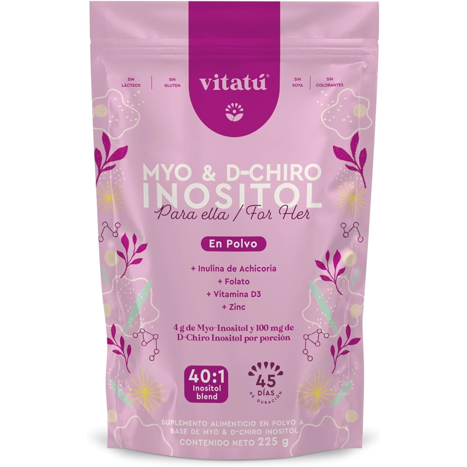 Vitatú | Myo Inositol & D-Chiro Inositol mezcla ideal 40:1 con Folato ...