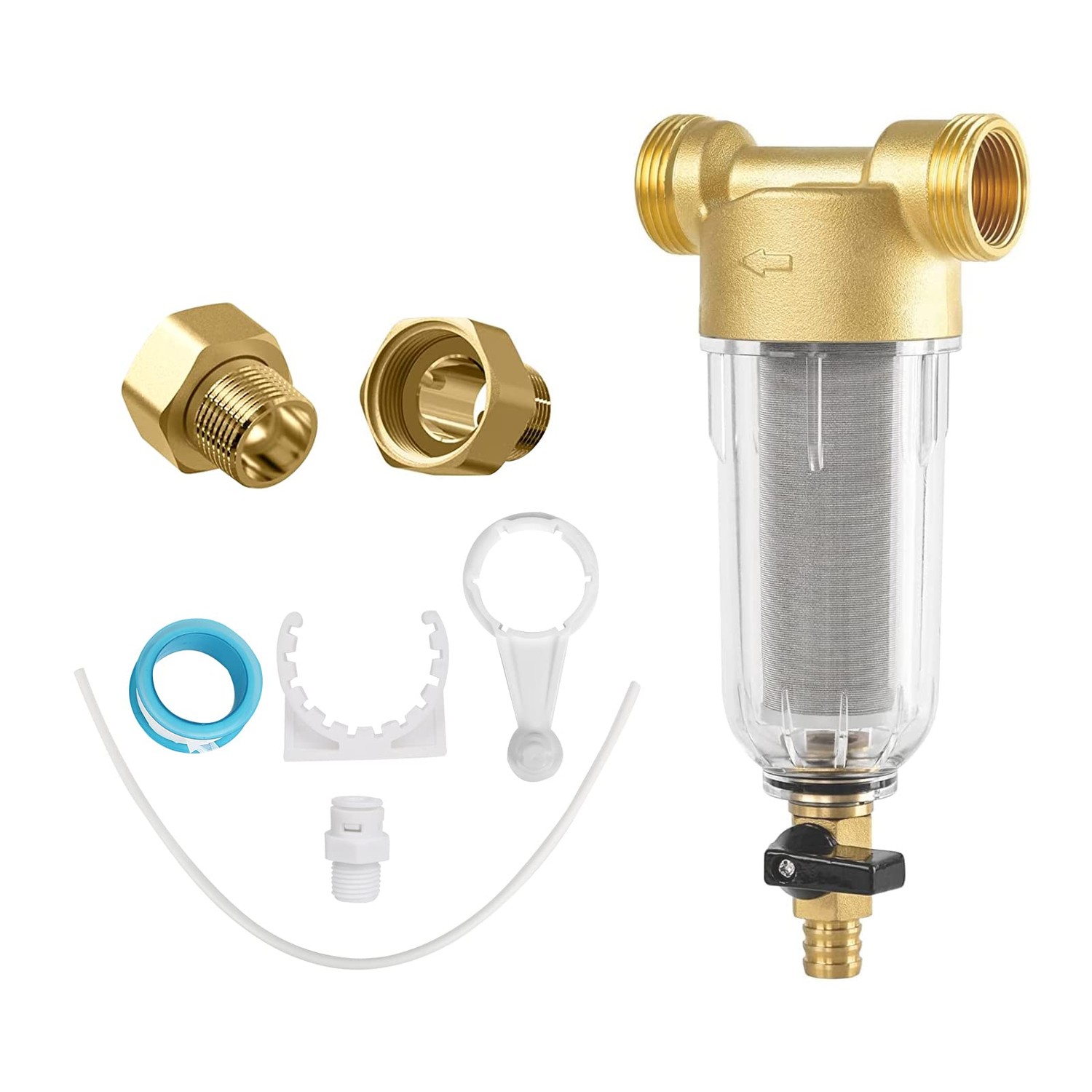 Water Filter Reusable 1 Inch Flushable Fine Filter Water Pre-Filter ...