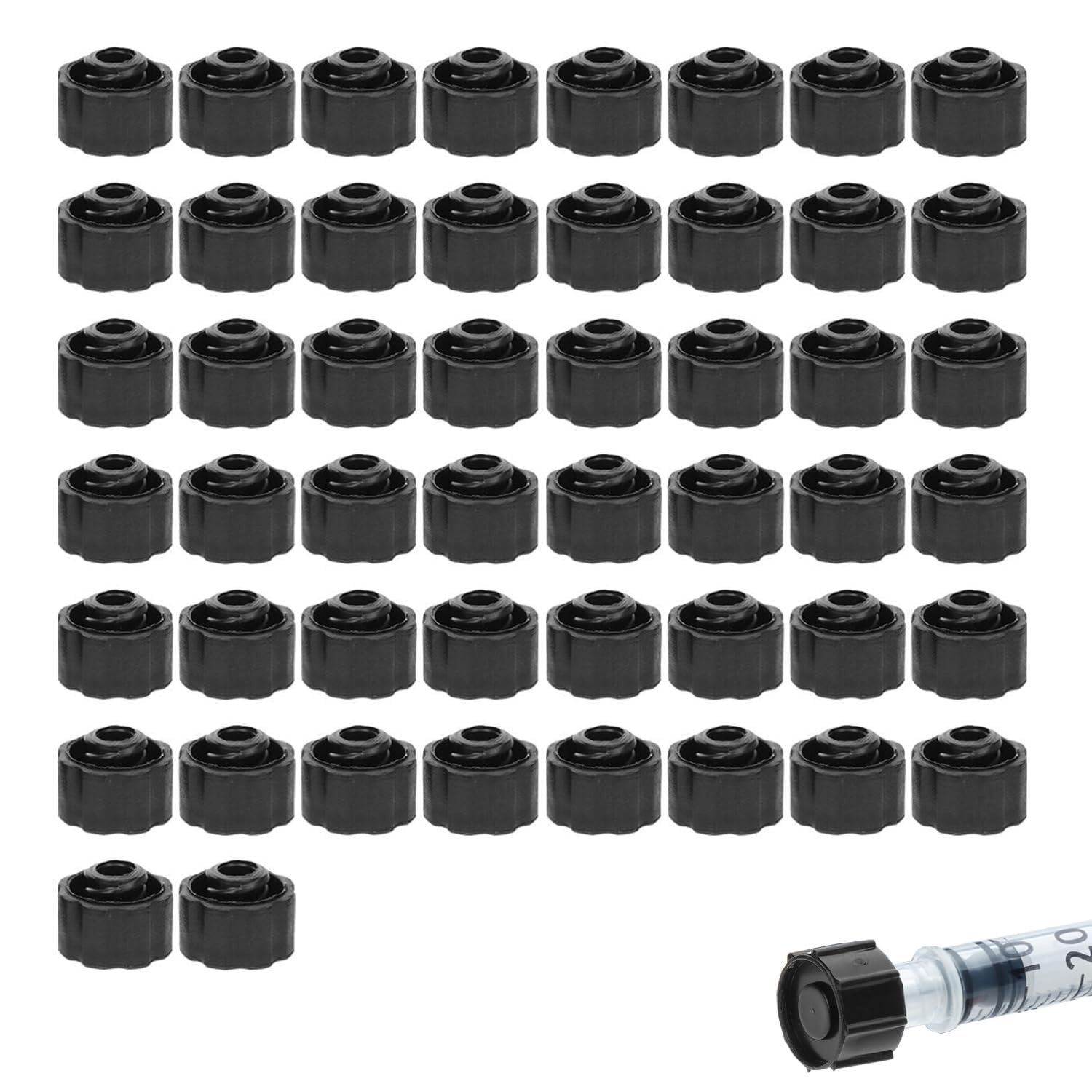Plug Luer Lock Cap Tip Caps for End Cap, 50Pcs Dispensing Plug Adapter ...