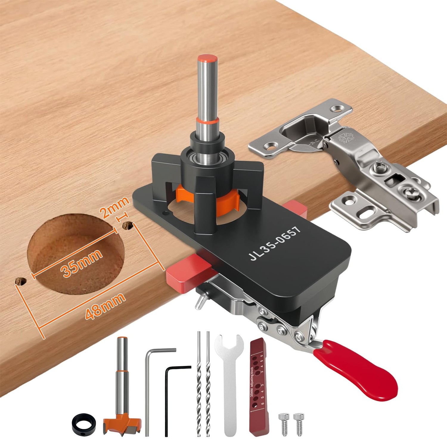 35 mm Hinge Drilling Template, Concealed Hinge Device, Precise Socket ...