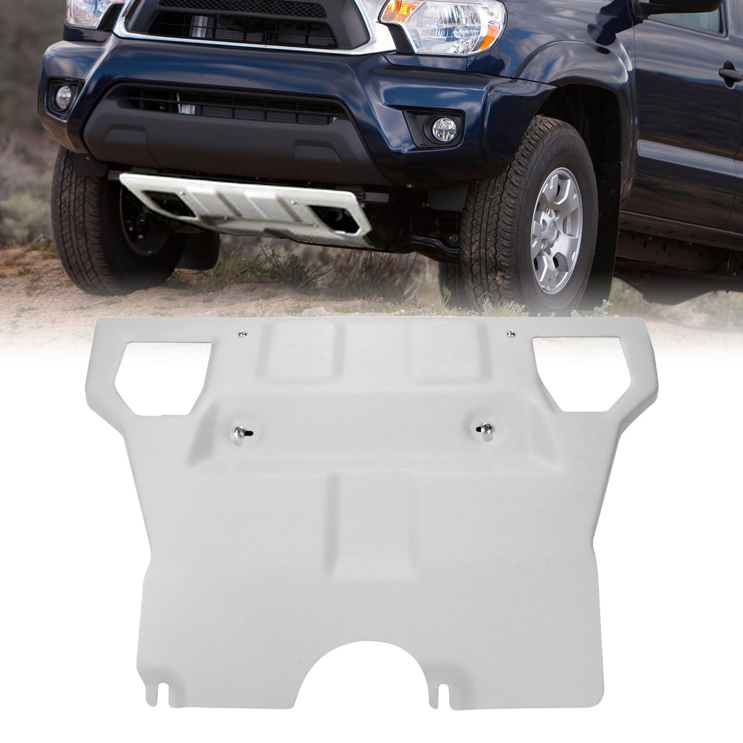 Dermon Front Skid Plate Compatible with 2005-2015 Toyota Tacoma I4 2.7L ...