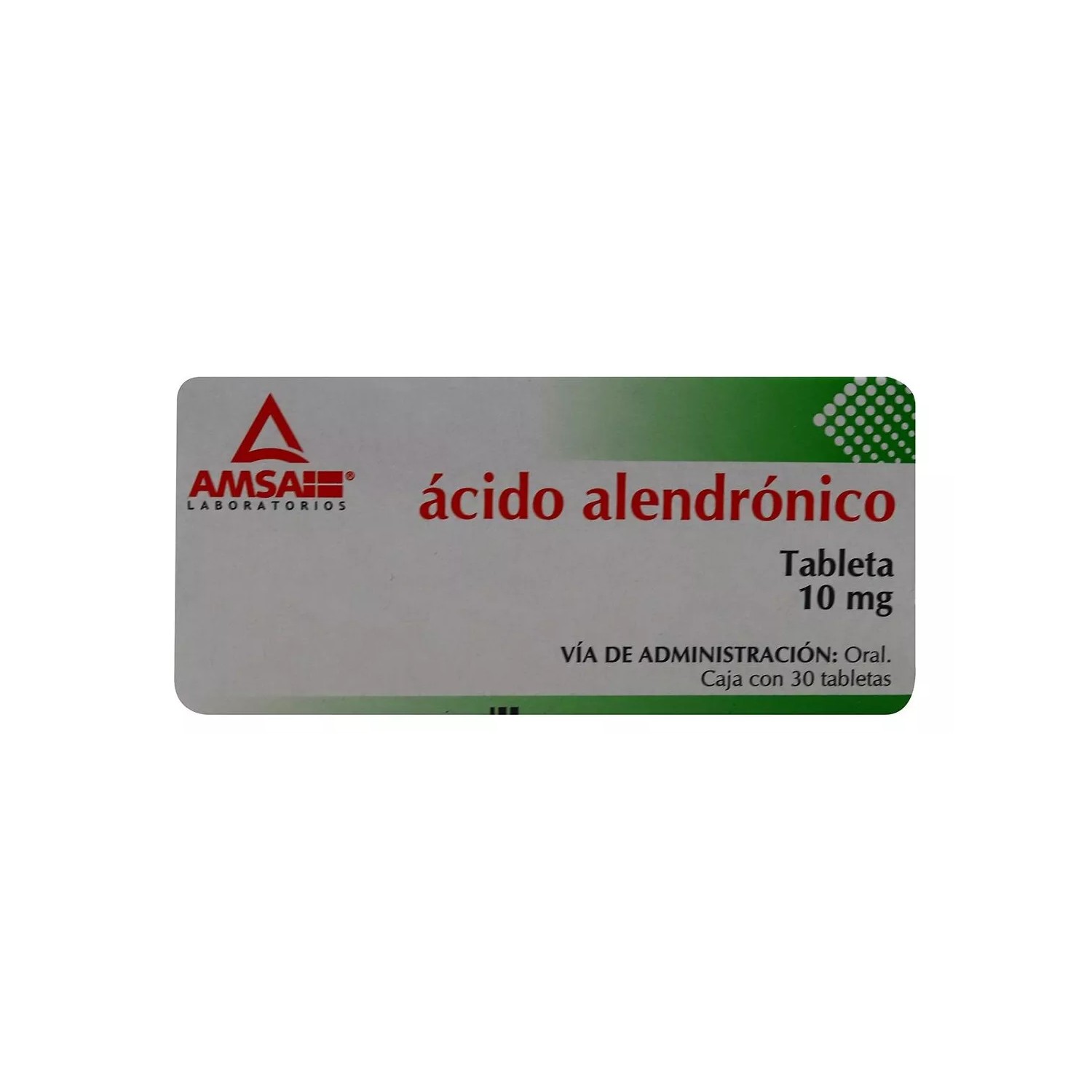 Ácido Alendrónico (amsa) Caja C/30 Tabletas De 10 Mg C/u - ibspot.com