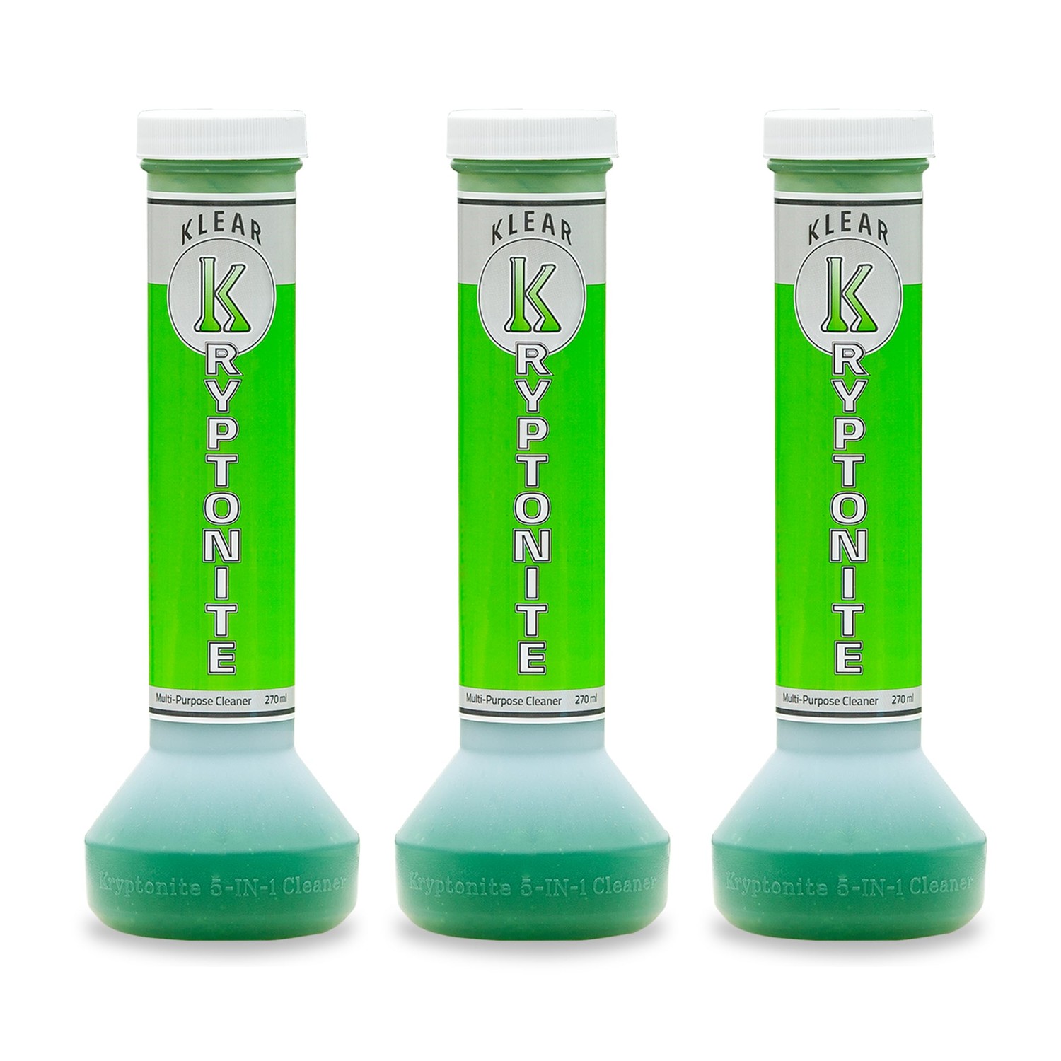 KLEAR Kryptonite Multipurpose Glass Cleaner 3-Pack | Powerful 5 in 1 ...