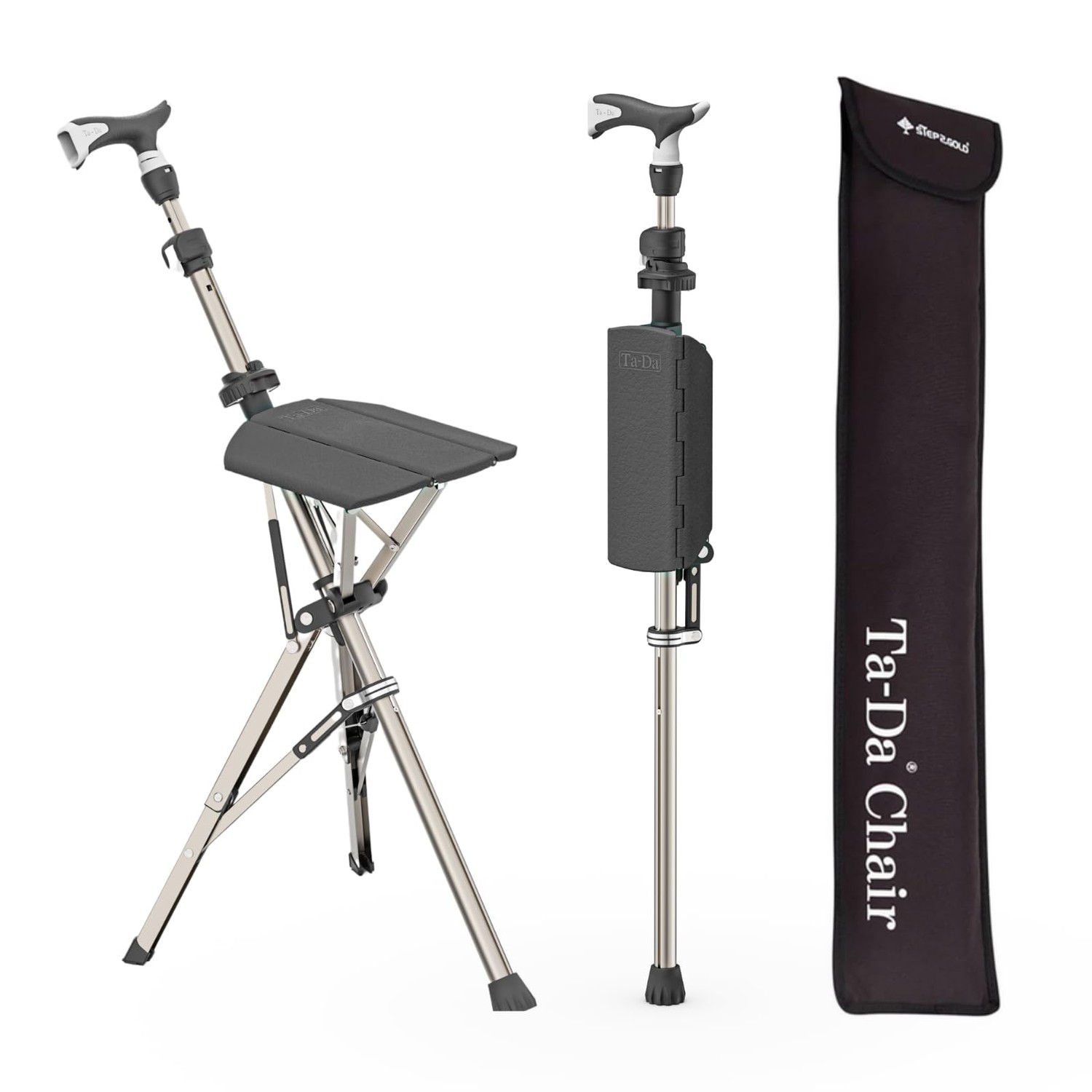 Ta-Da Chair Series 1 Pro, Portable Trekking Hiking Pole, Folding ...