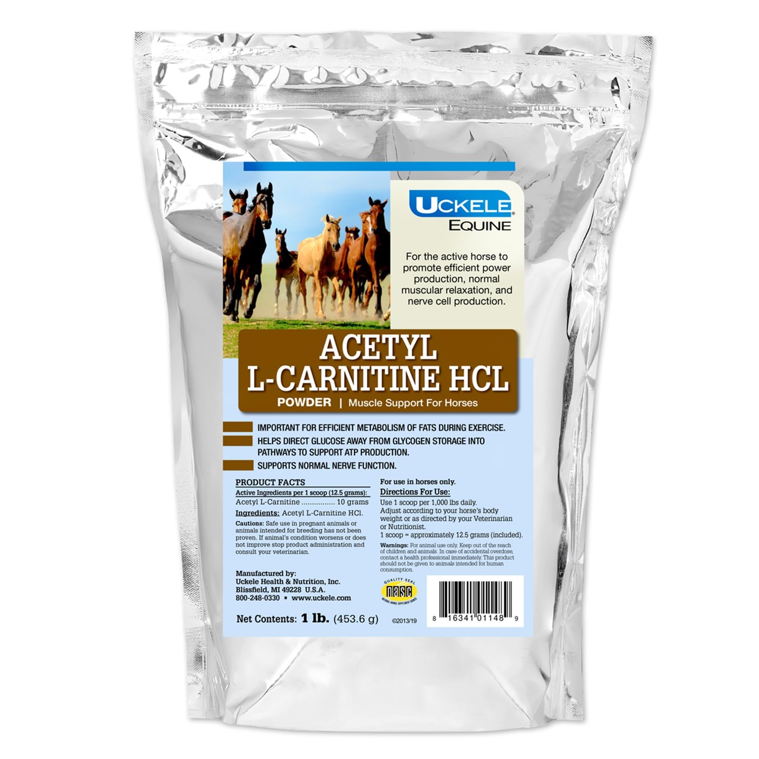SMARTPAK Uckele Acetyl L-Carnitine HCL Powder | Horse Energy Supplement ...
