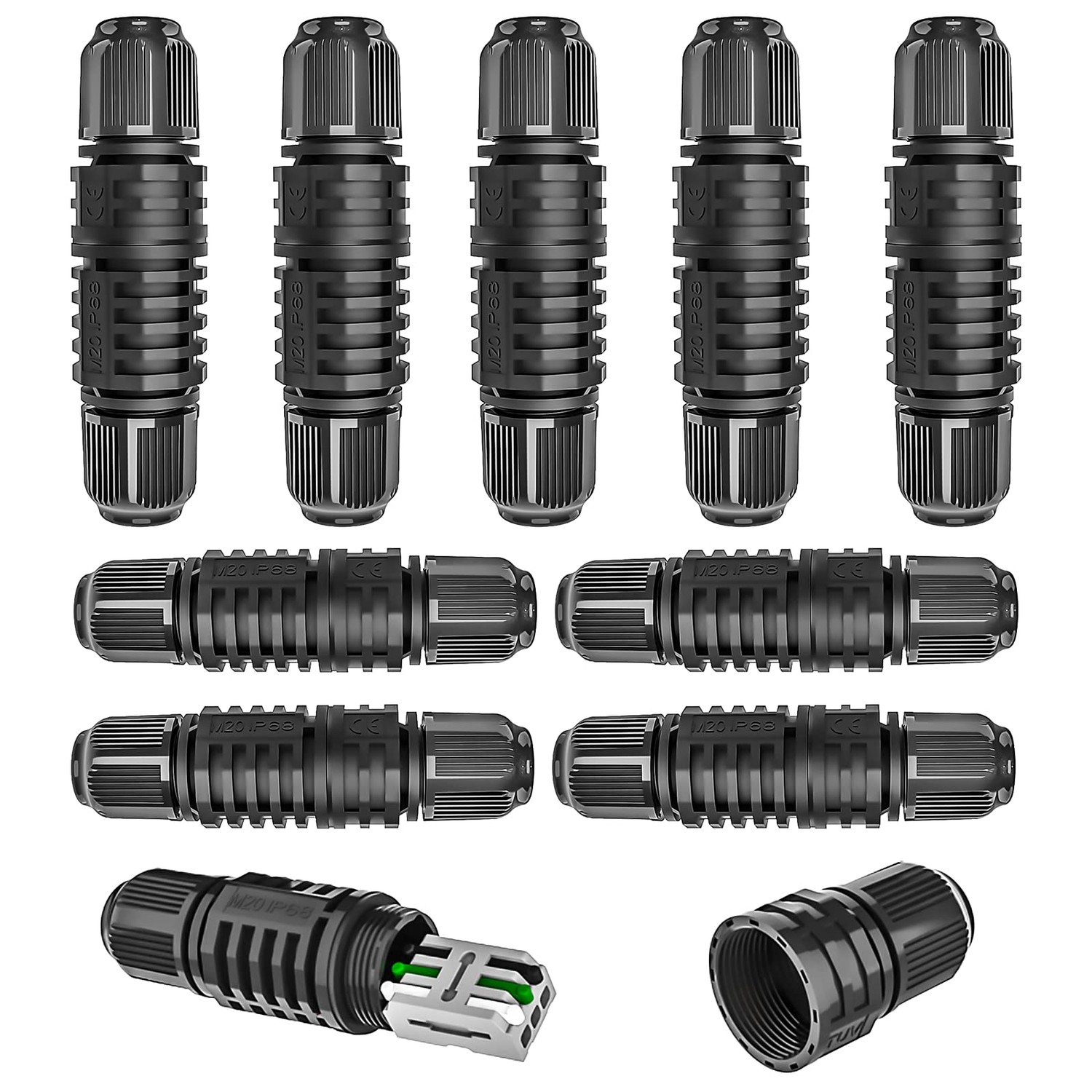 Junction Box Cable Connector Waterproof Cable Connector Junction Box 2 ...