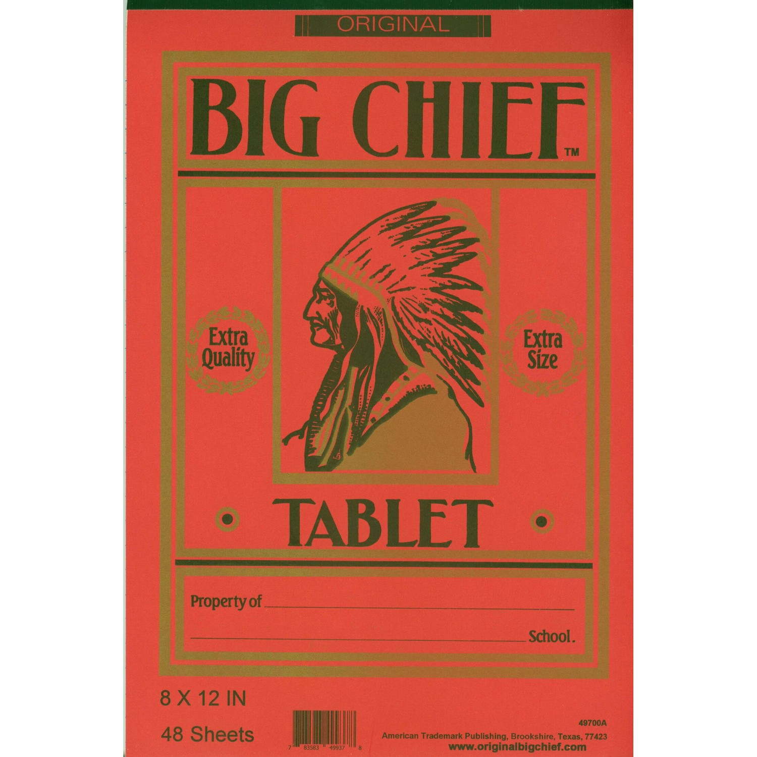Original Big Chief Writing Tablet, Primary Grades, Westab, 8 X 12 Inch ...
