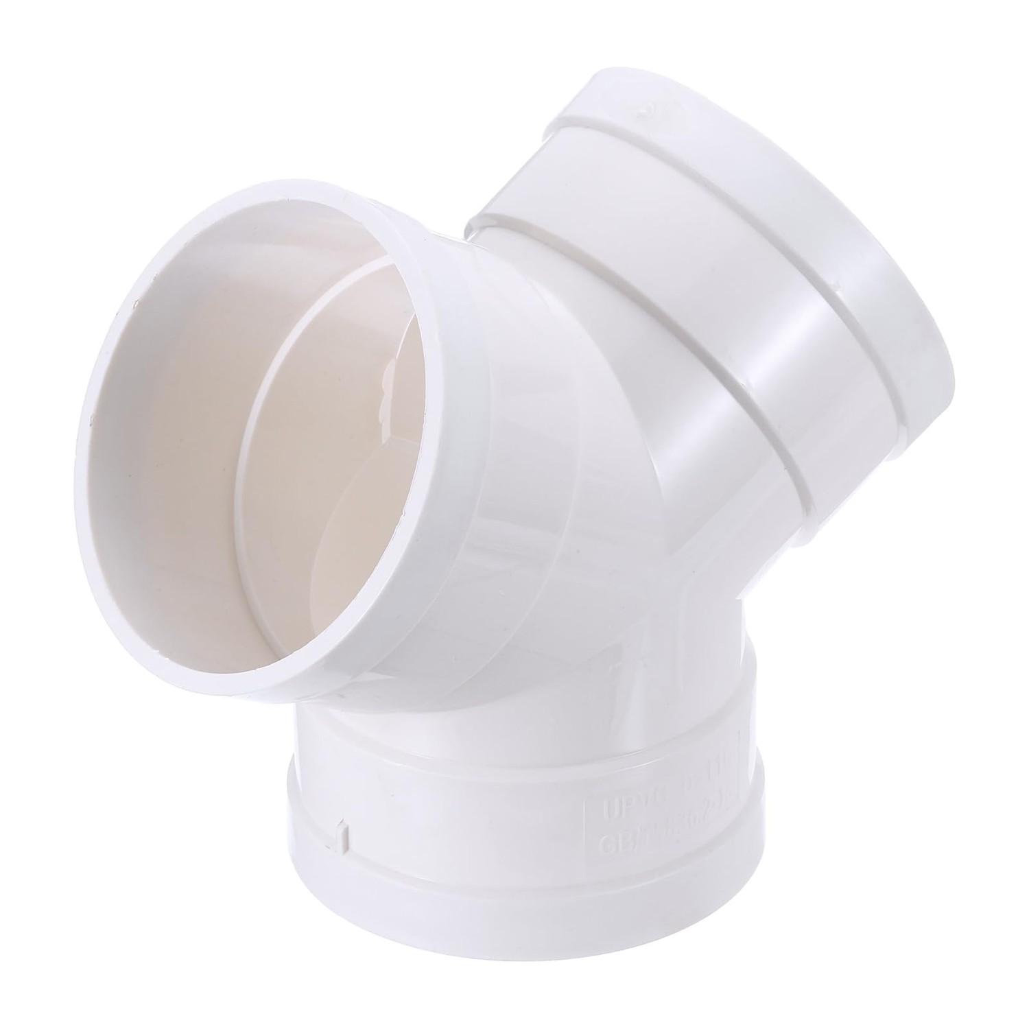 PATIKIL 3 Way Duct Splitter, 4" Socket PVC Y Shape Adapter Pipe Fitting ...