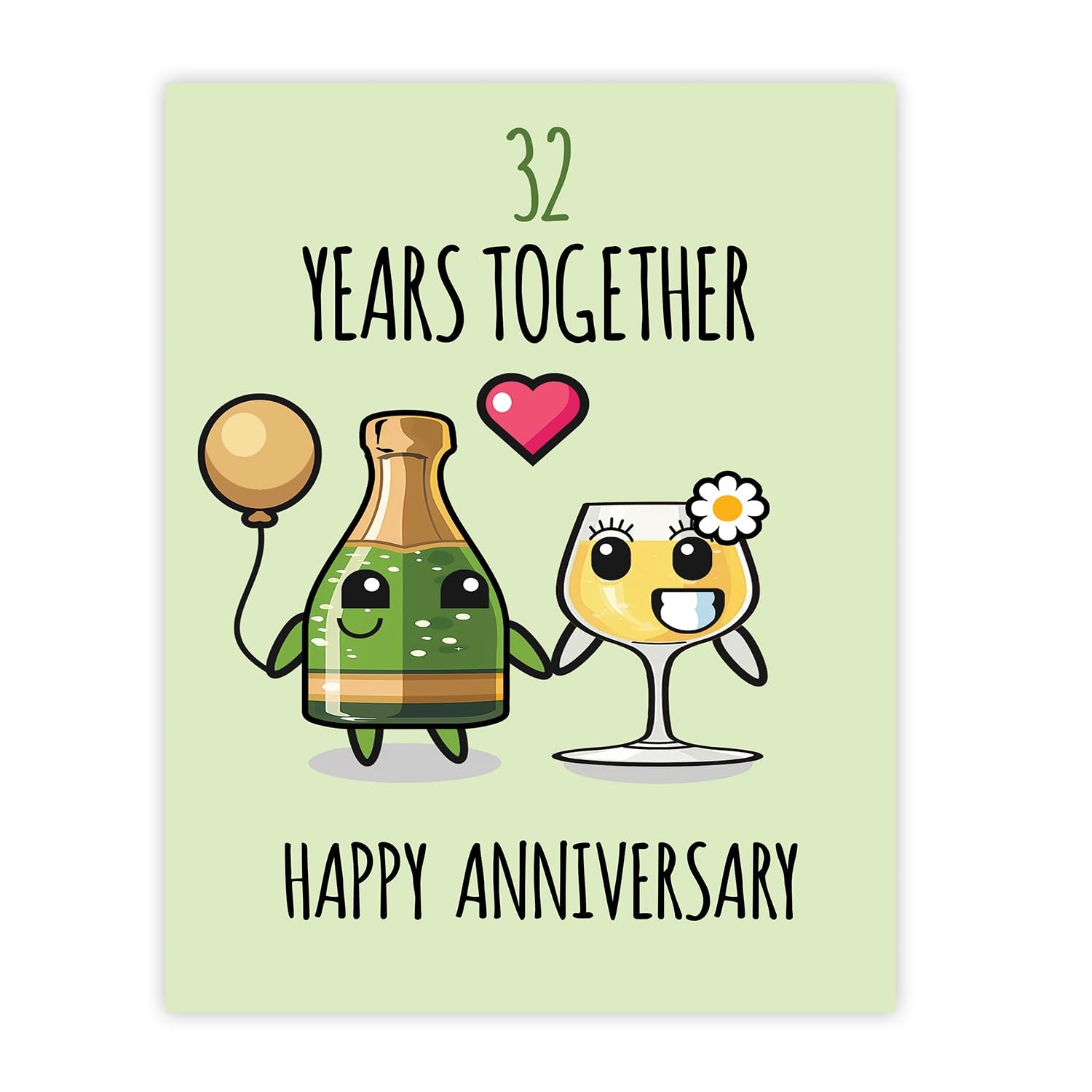 Stuff4 32nd Anniversary Poster Unframed - 32 Years Together - Happy ...