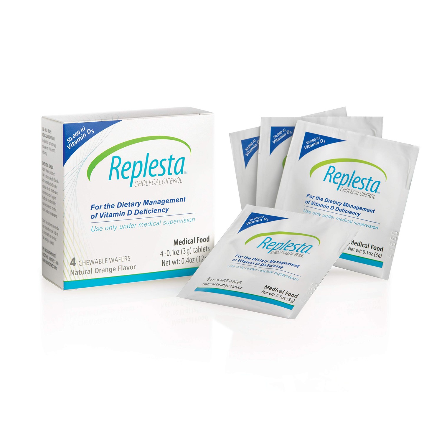 Replesta Replesta 50,000 IU Vitamin D3 Cholecalciferol, for Vitamin D ...