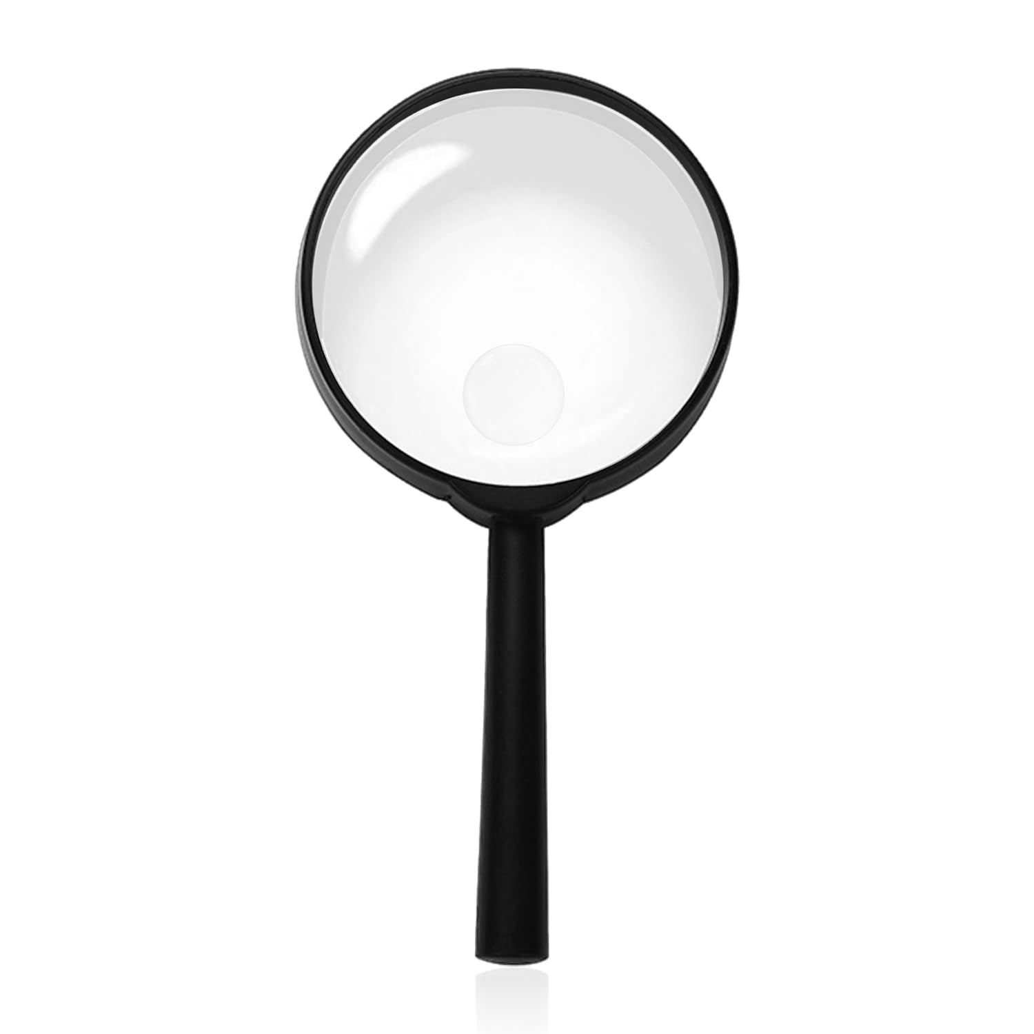 1 Piece Black Magnifying Glass, 2.5x and 10x Magnifying Glass, Non-slip ...