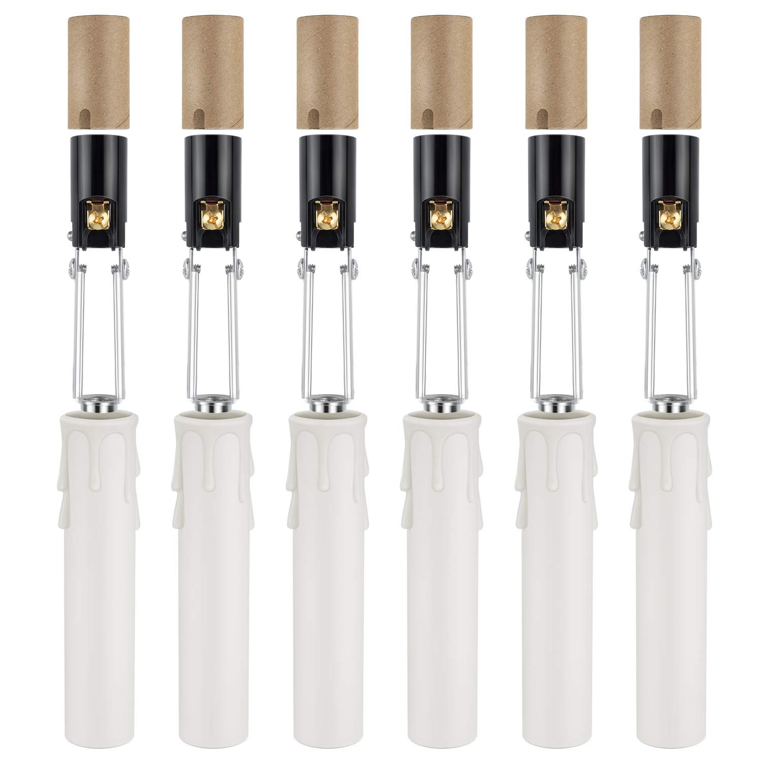 DiCUNO E12 Length Adjustable Bulb Socket, Candelabra Base Bulb Holder ...
