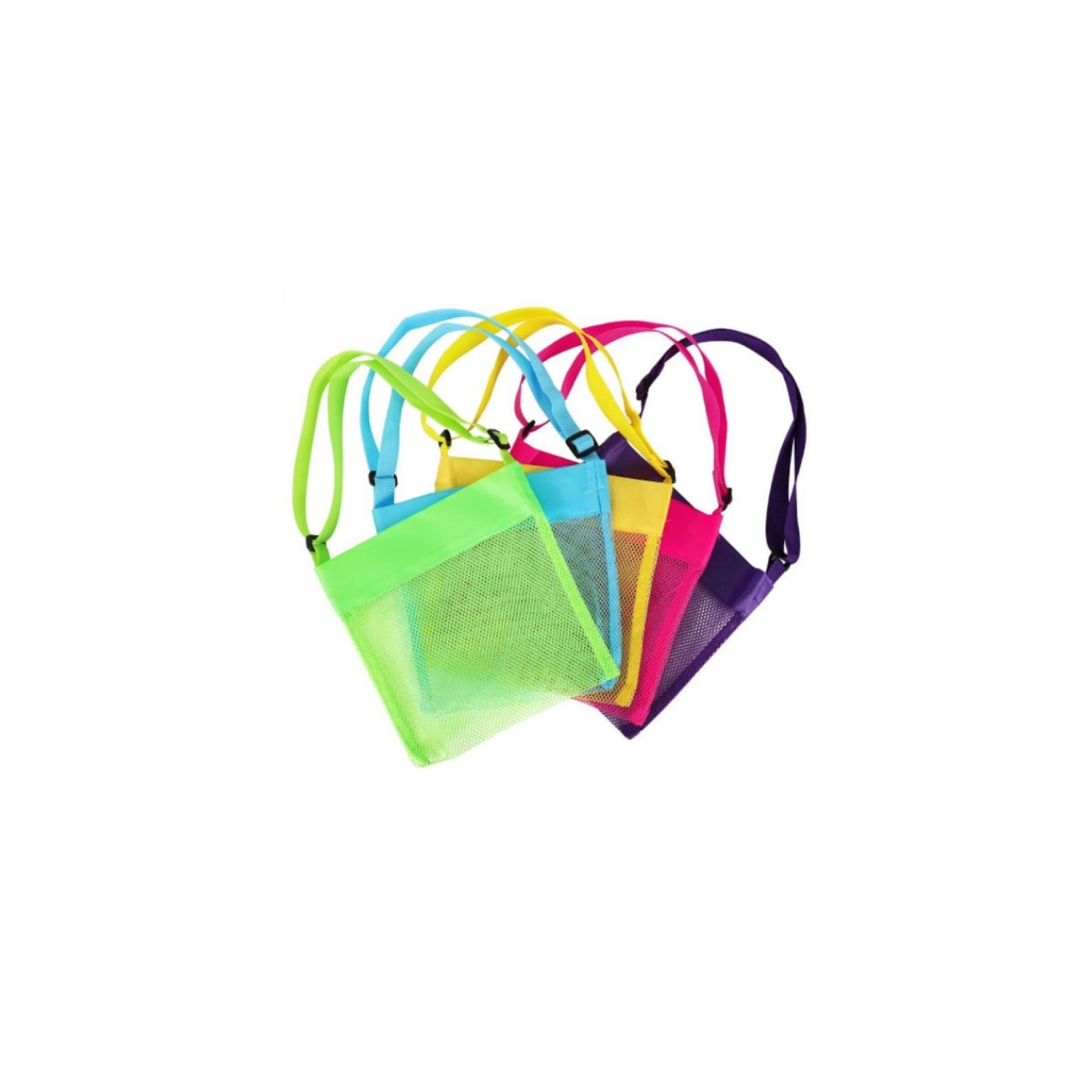 5-Color Mesh Swim Bag for Bath, Pool, Beach & Water Activities Mesh Bag ...