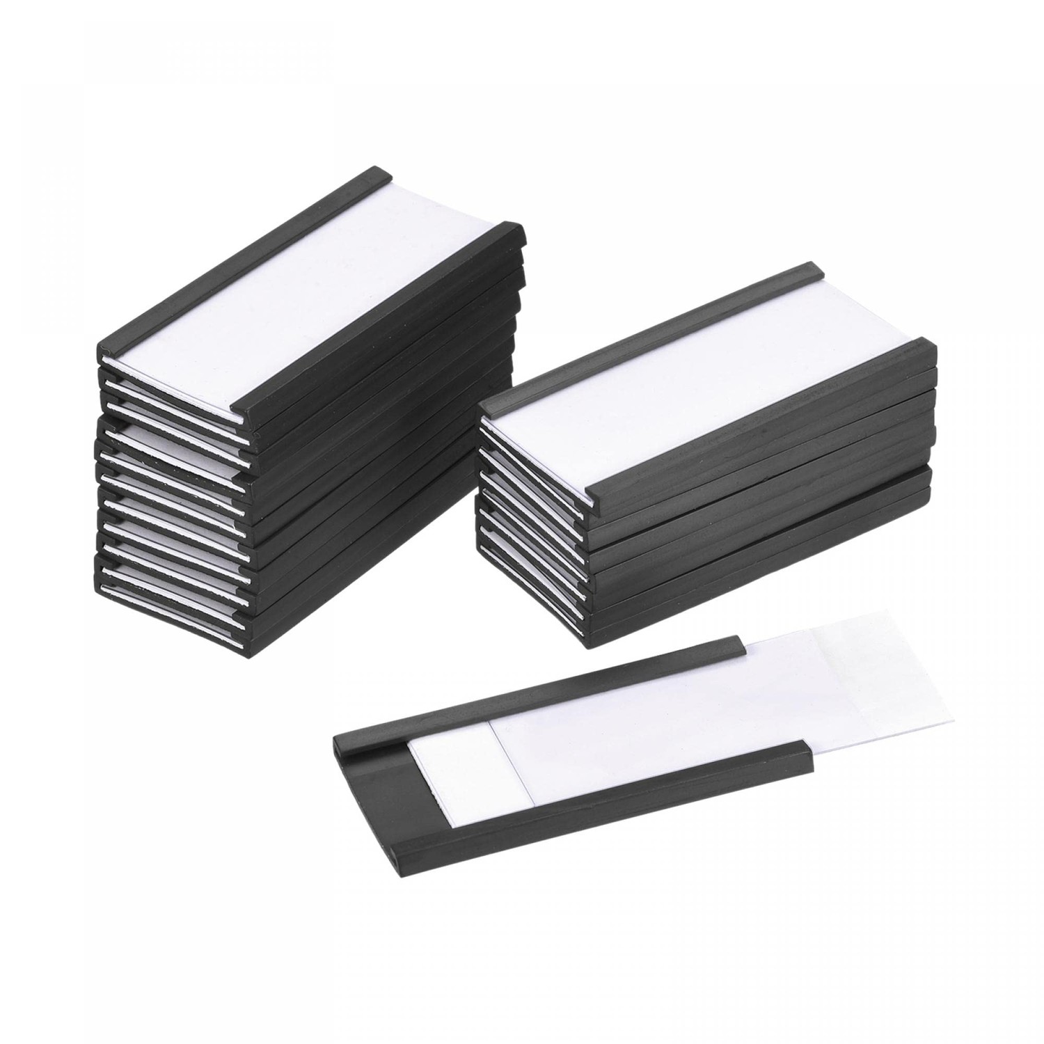 sourcing map Label Holders 2" x 1" C Channel Rubber Magnetic for Metal ...