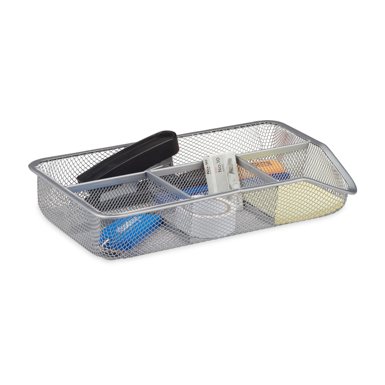 Relaxdays 4-Compartment Small Office Drawer Insert Desk Organiser ...