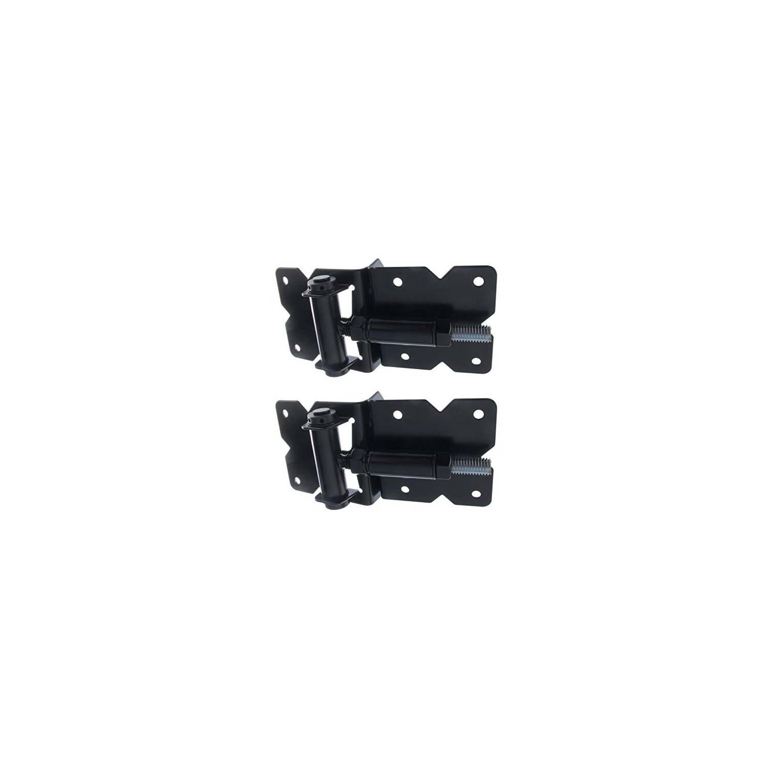 Self Closing Gate Hinge 2-Pack (Black Finish) |The Best Set of Vinyl ...