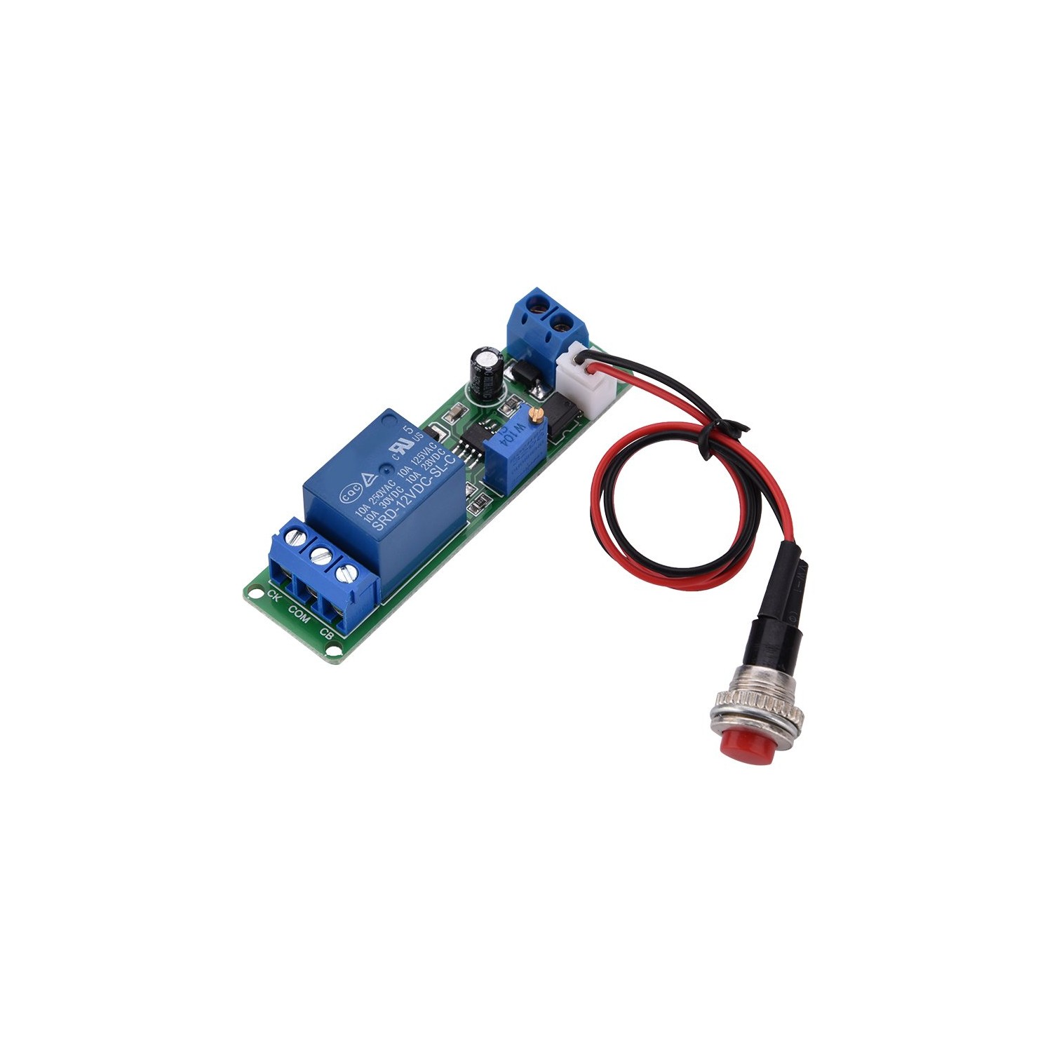 DC 12V Timer Relay Module Delay Relay Module 1~10 Sec. Adjustable Time ...