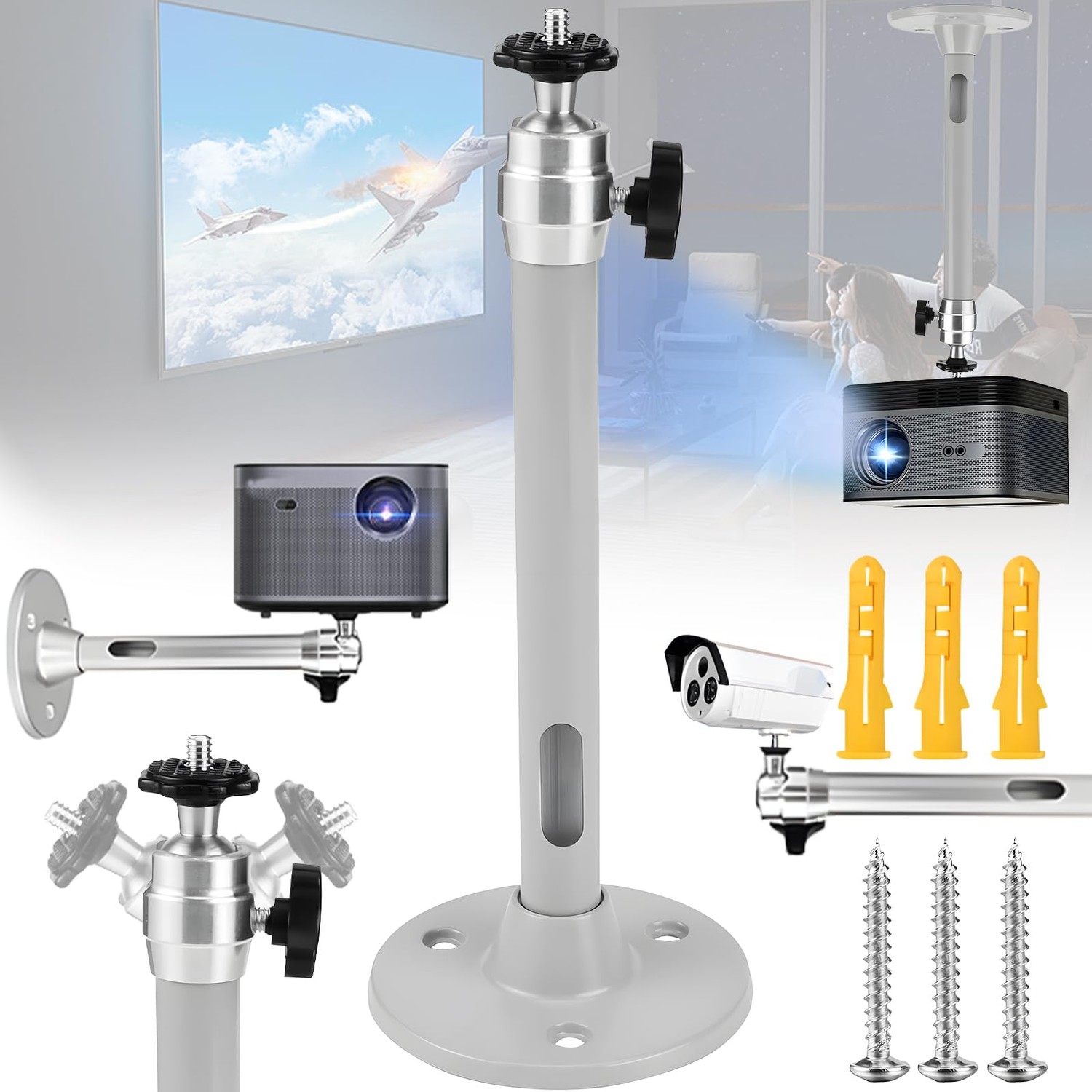 dcas Universal Mini Ceiling Mount for Projector, 1/4 Imperial Ceiling ...