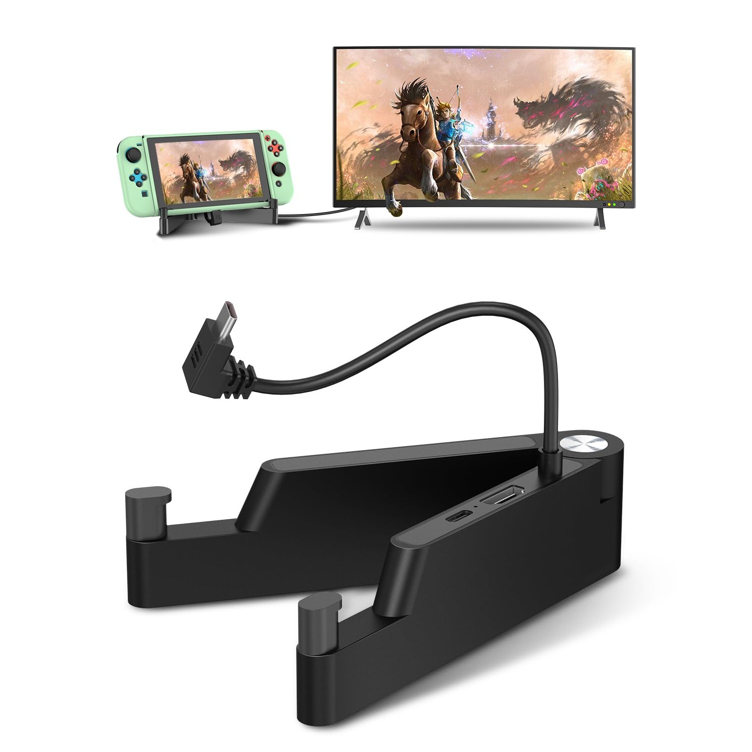 Nintendo Switch OLED Docking Station Docking Station Set for 4K HDMI ...