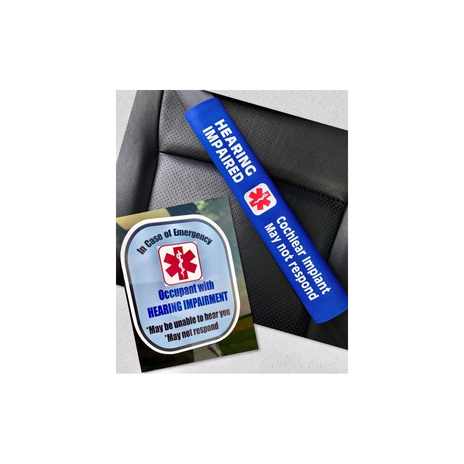 Safety Awareness Products Hearing Impaired Cochlear Seat Belt Cover and ...