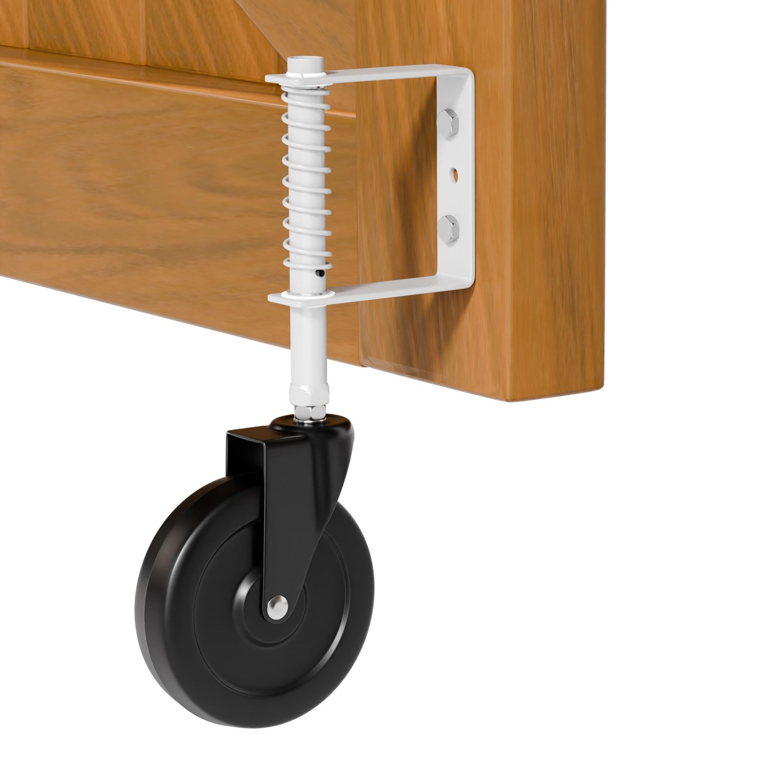 YONSIN 5" Heavy Duty Spring Loaded Gate Caster, Drag Gate Wheels with ...