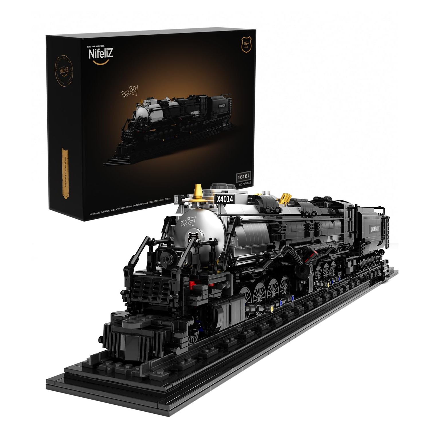 Nifeliz Big Boy Locomotive, Articulated Steam Locomotive Building Block ...