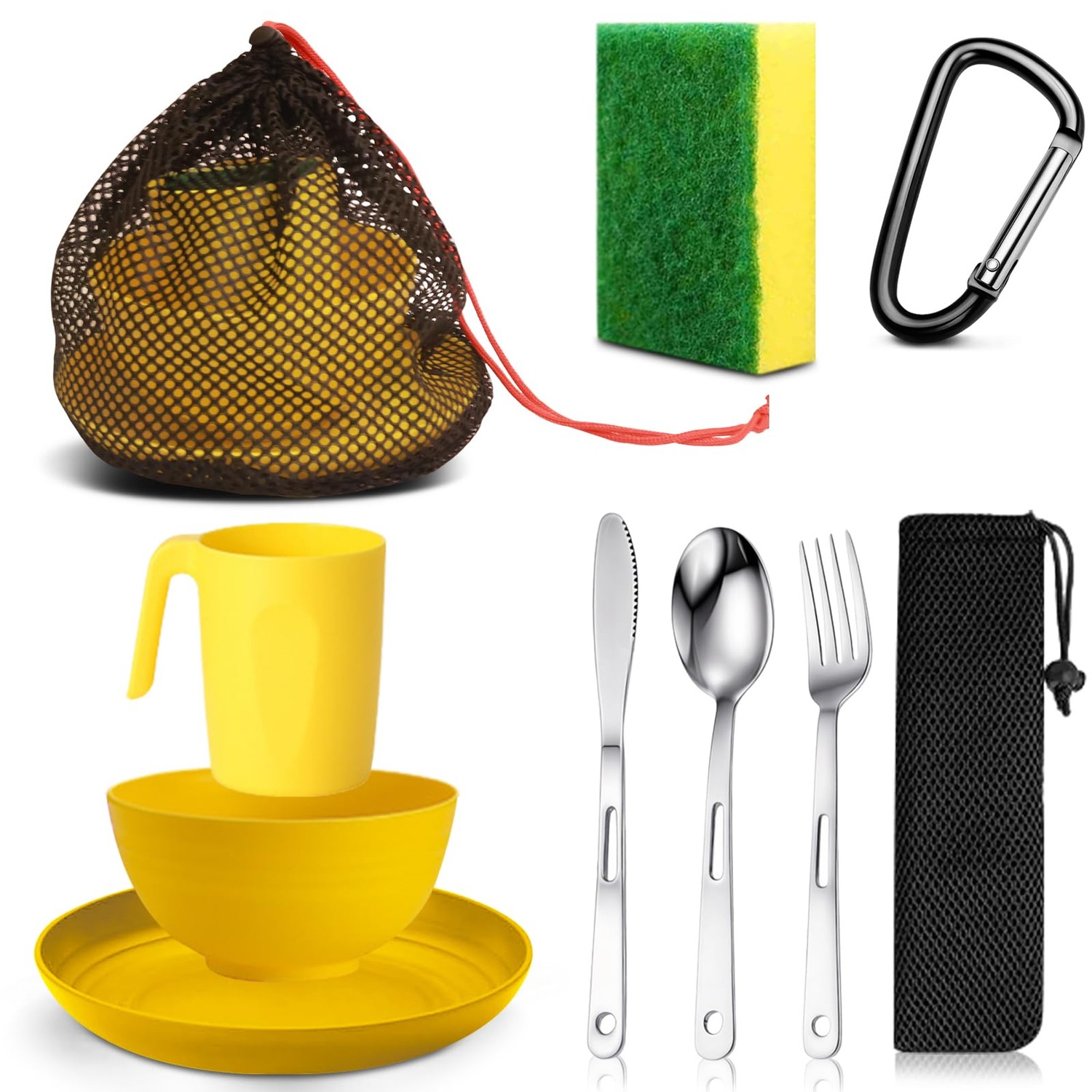 Scout Camping Mess Kit for 1 Person Boy Scout Dishes Set Girl Scout ...