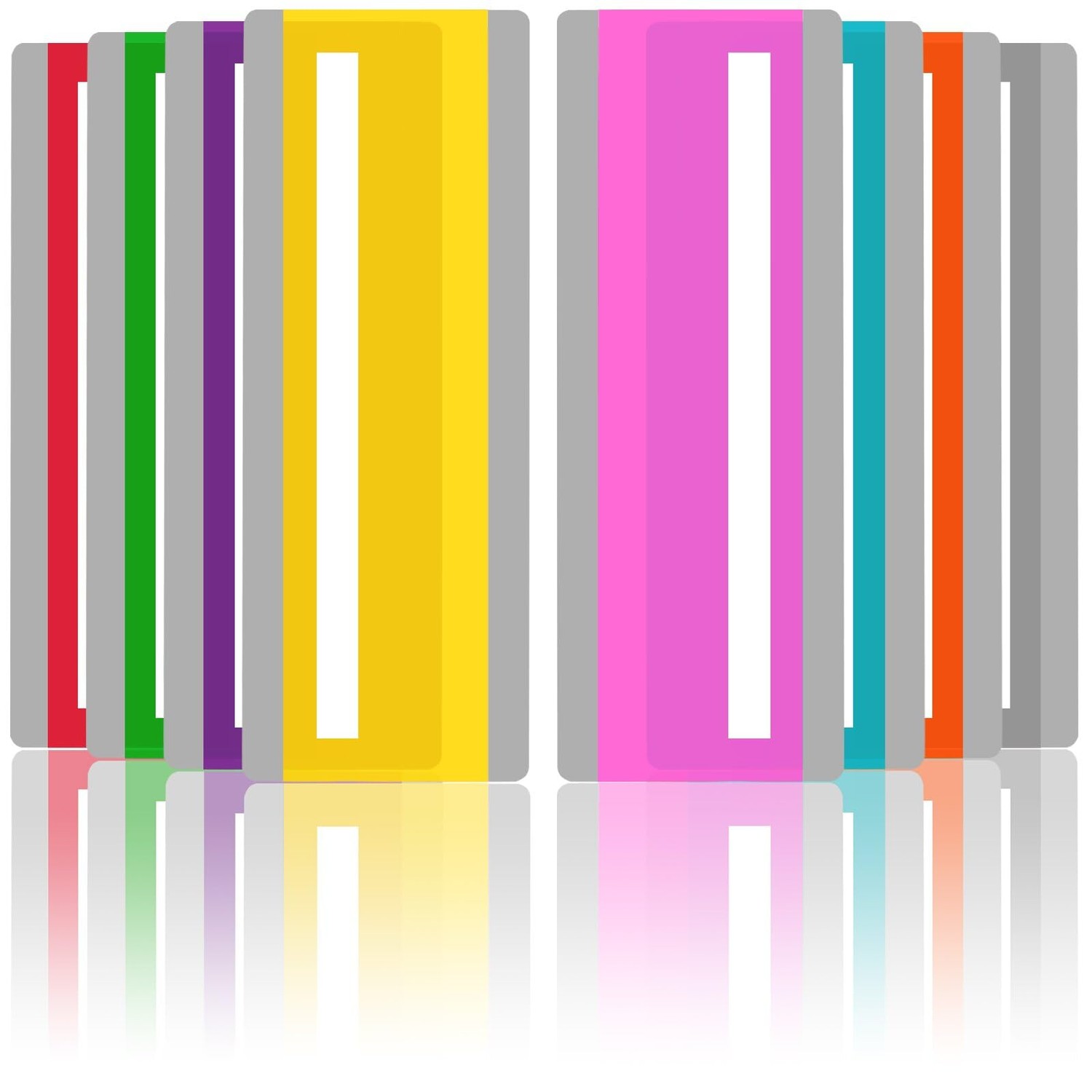 16 Pieces Professional Dyslexia Coloured Reading Overlays And Window ...