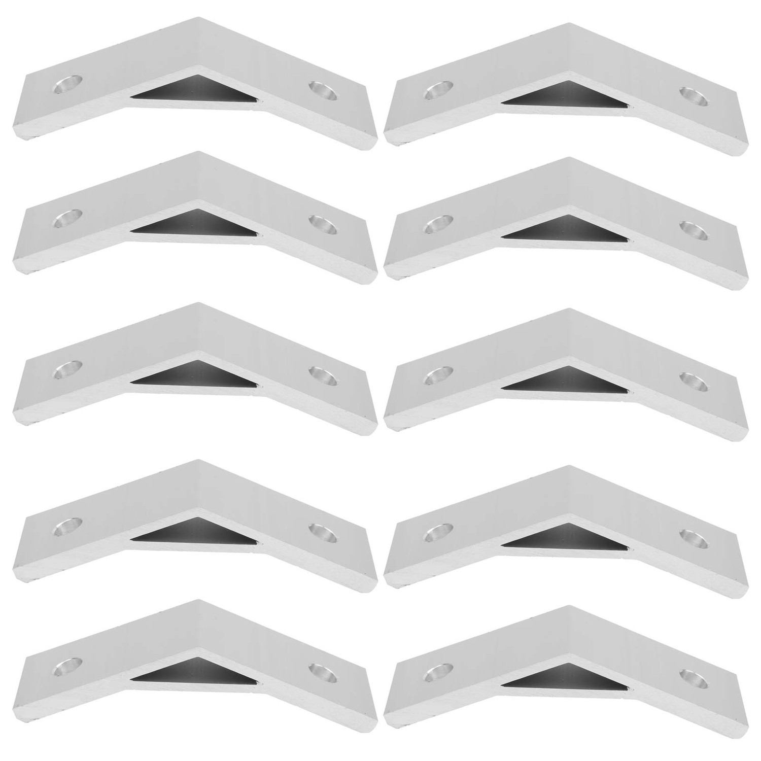 10pcs 135 Degree Aluminum Alloy Corner Brace Brackets Angle Angle ...