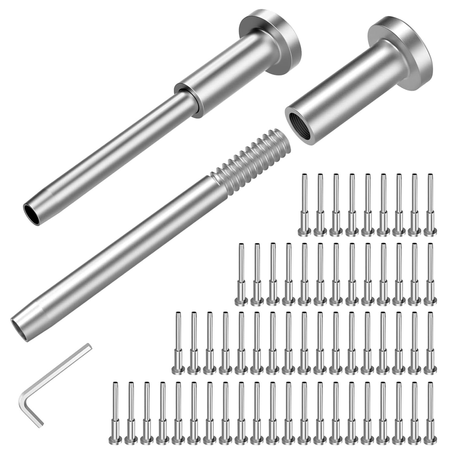 CKE 60 Pack Invisible Cable Railing Kit 1/8" Cable Railing Tensioner ...